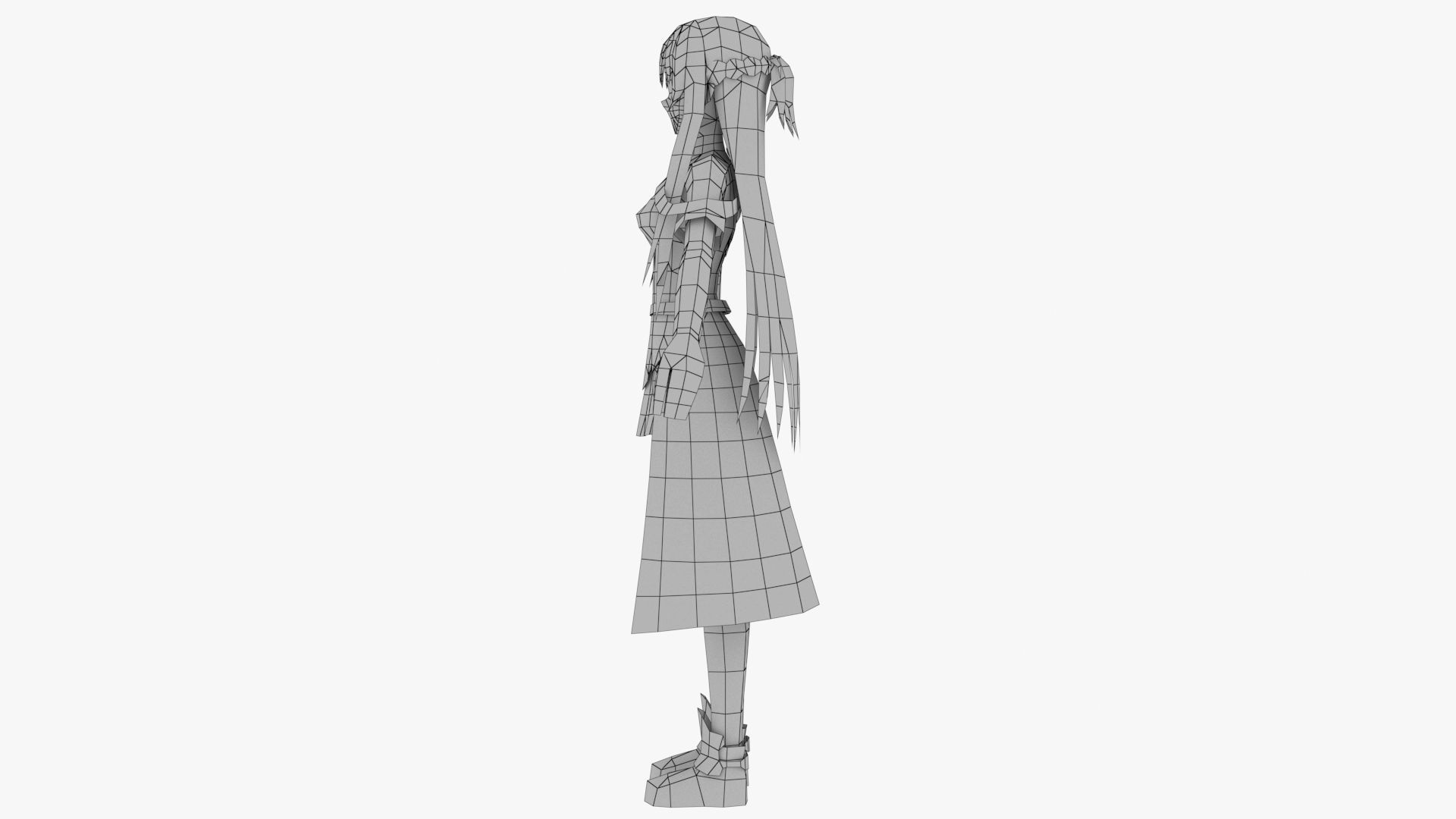 Yuuki Asuna - Sword Art Online free 3D model | CGTrader