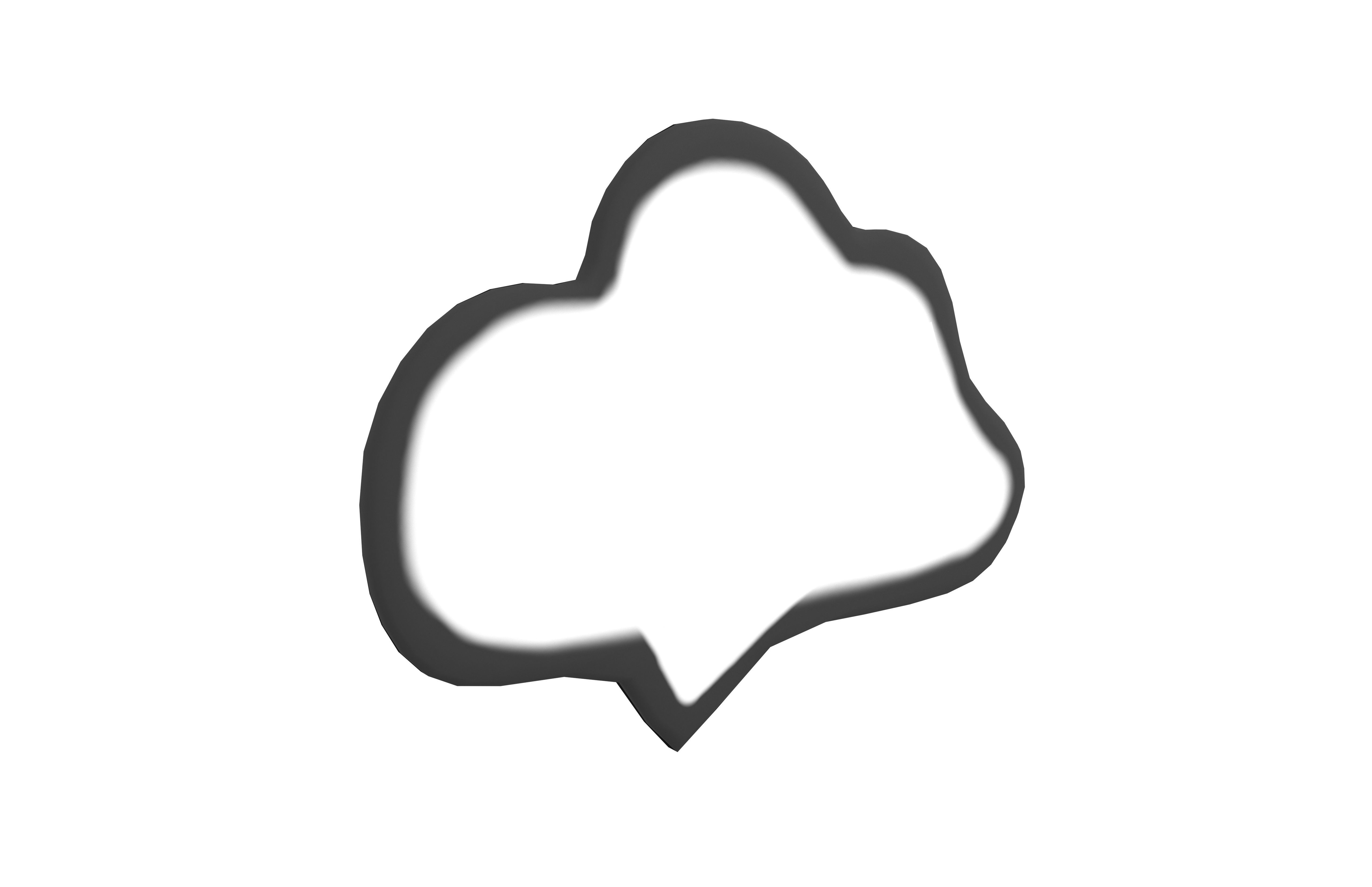 3D model Speech Balloon v22 001 VR / AR / low-poly | CGTrader