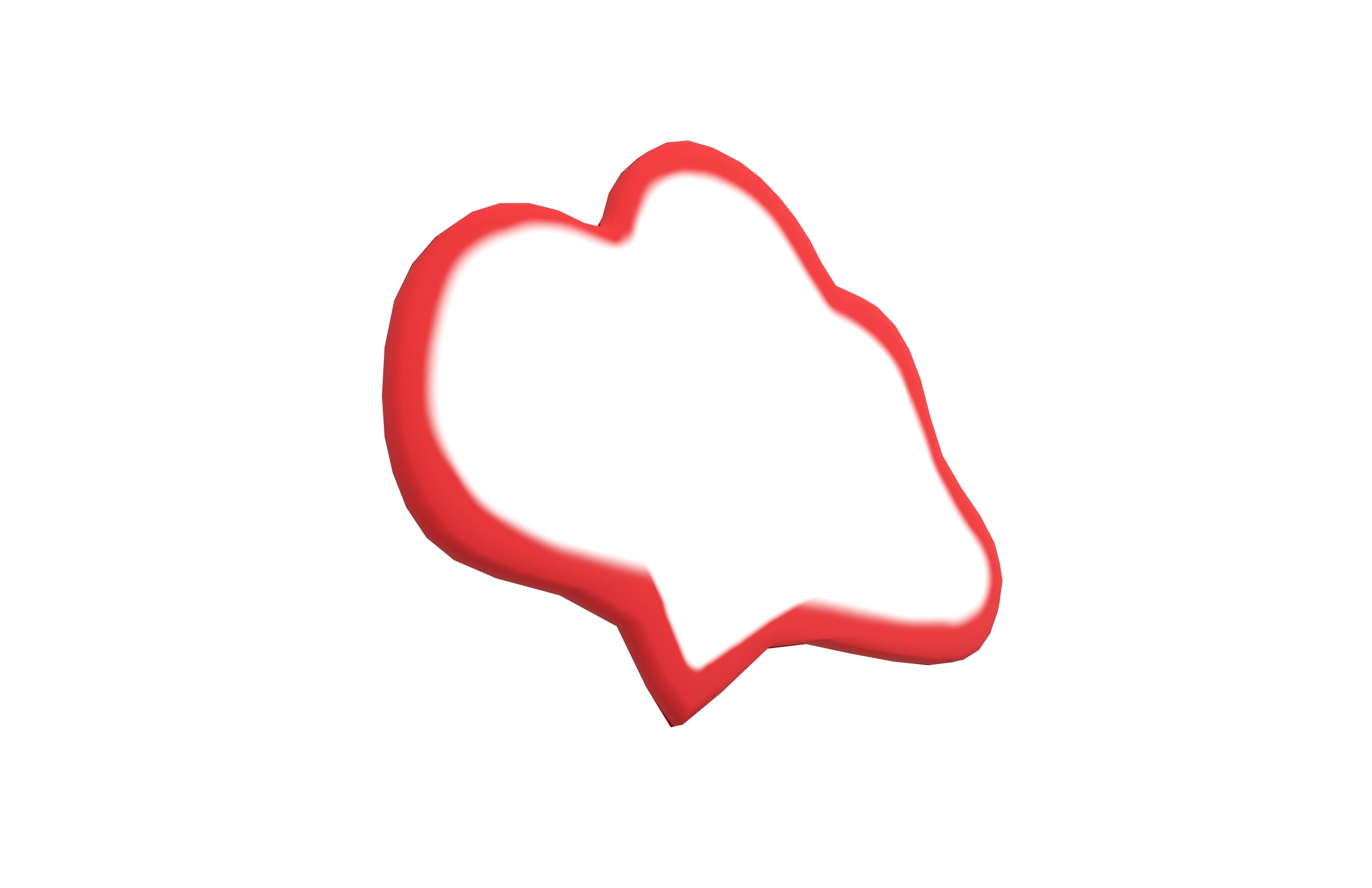3D model Speech Balloon v22 006 VR / AR / low-poly | CGTrader