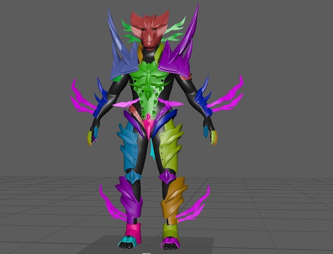 Sinister Seal Layered Armor Cosplay 3D model 3D printable | CGTrader