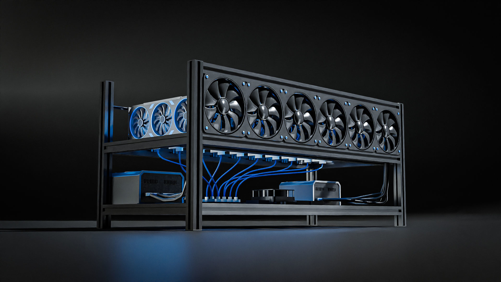 Mining Rig free 3D model animated | CGTrader