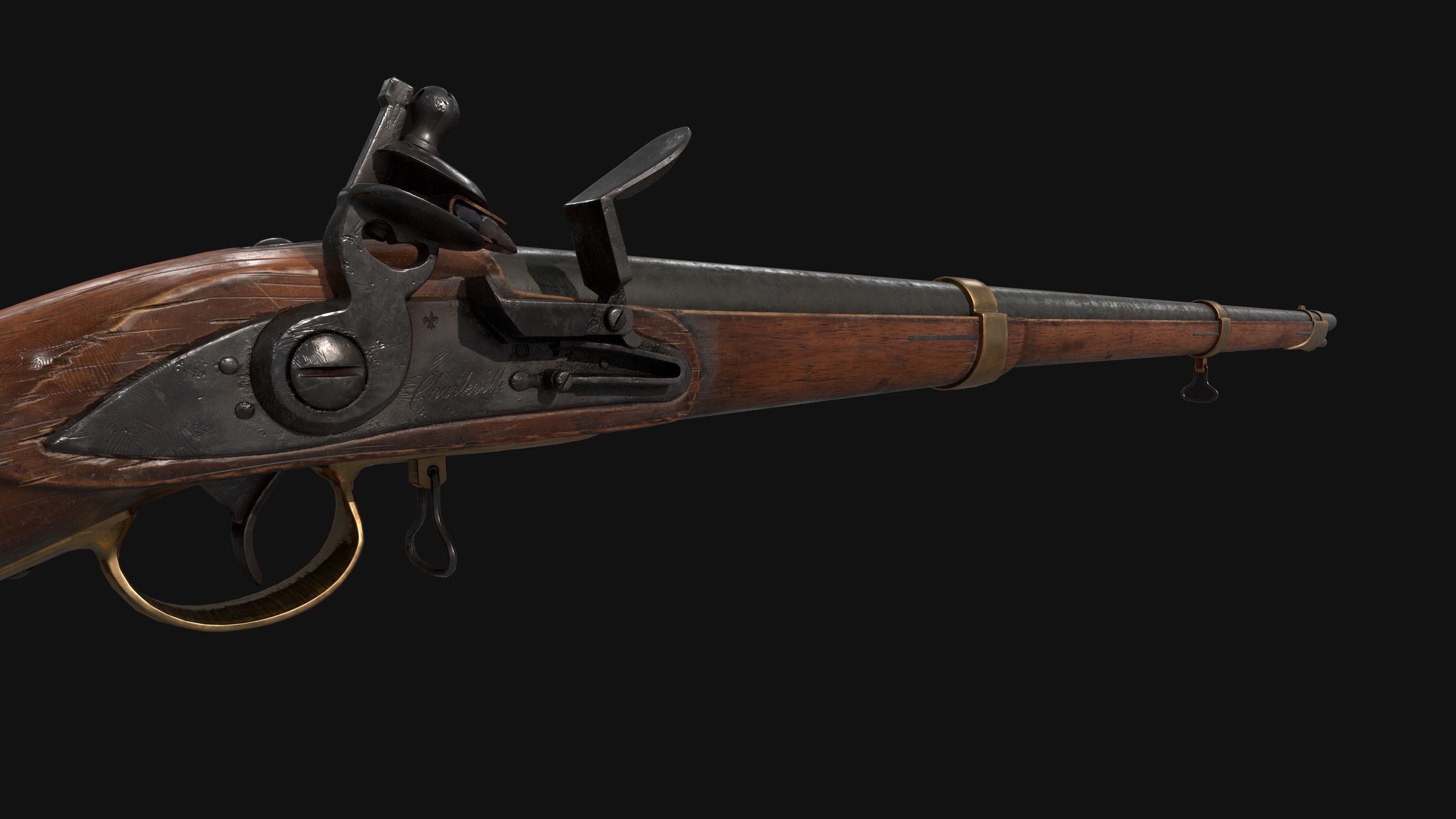 3D model Charleville 1776 VR / AR / low-poly | CGTrader