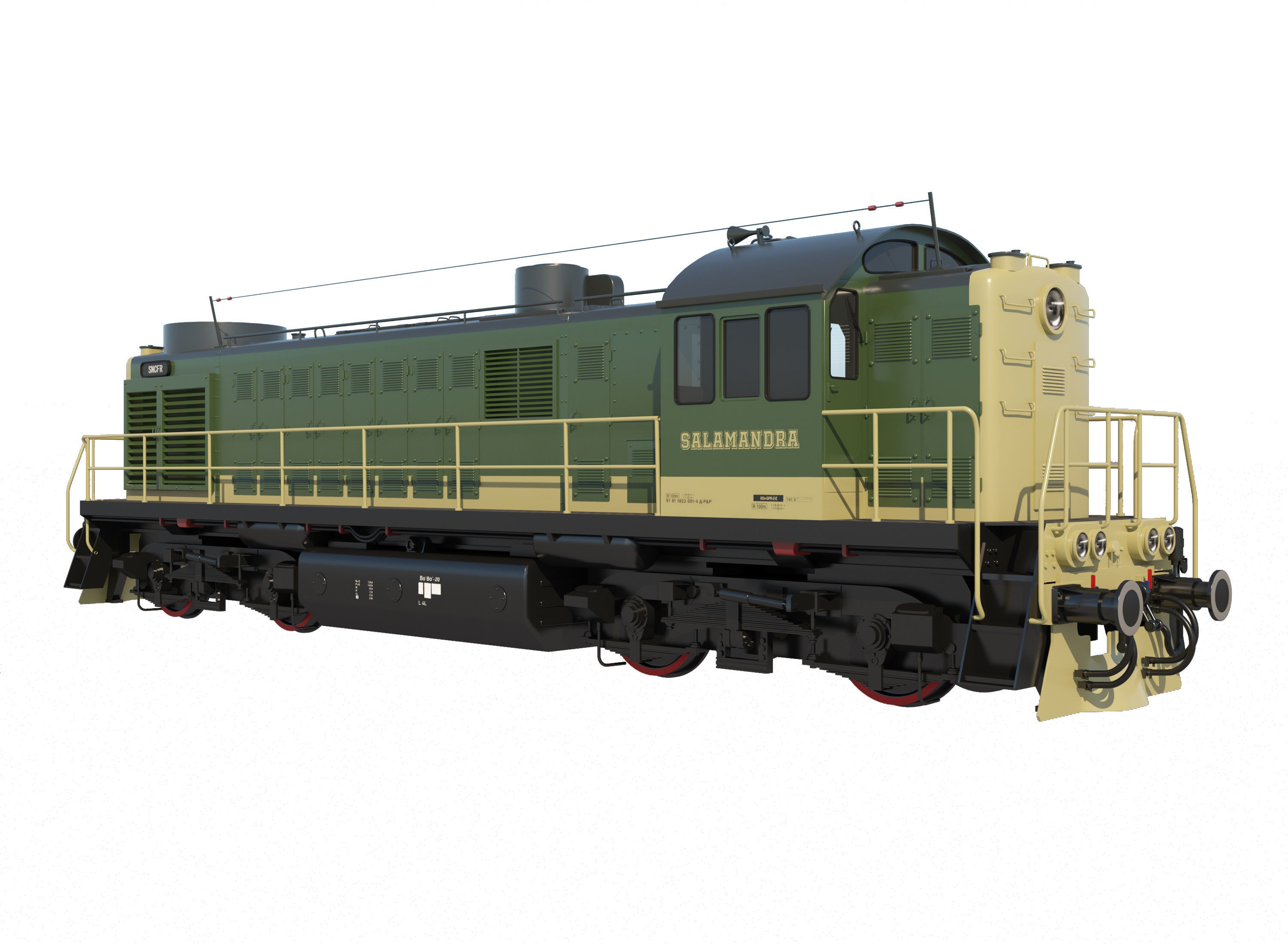 Diesel locomotive 3D model | CGTrader