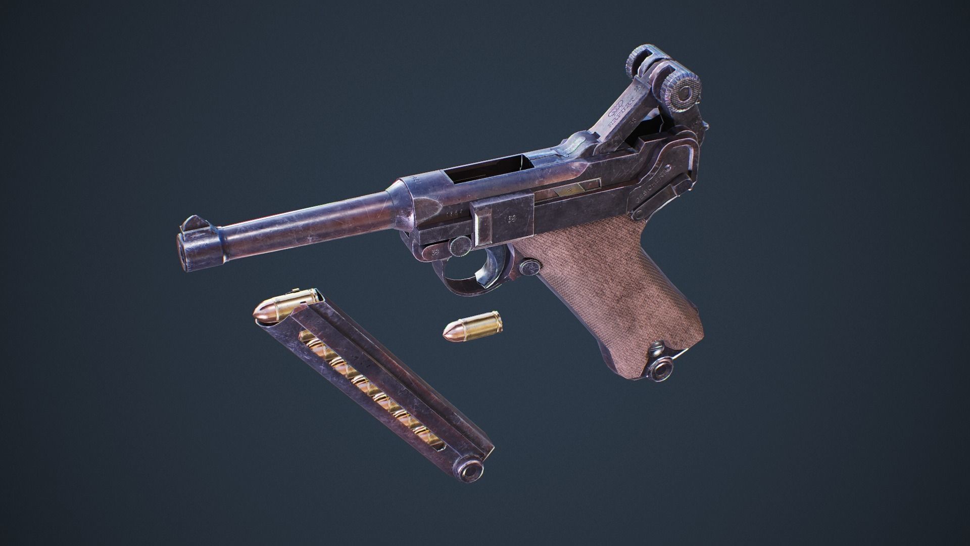 3D model Luger P08 VR / AR / low-poly | CGTrader