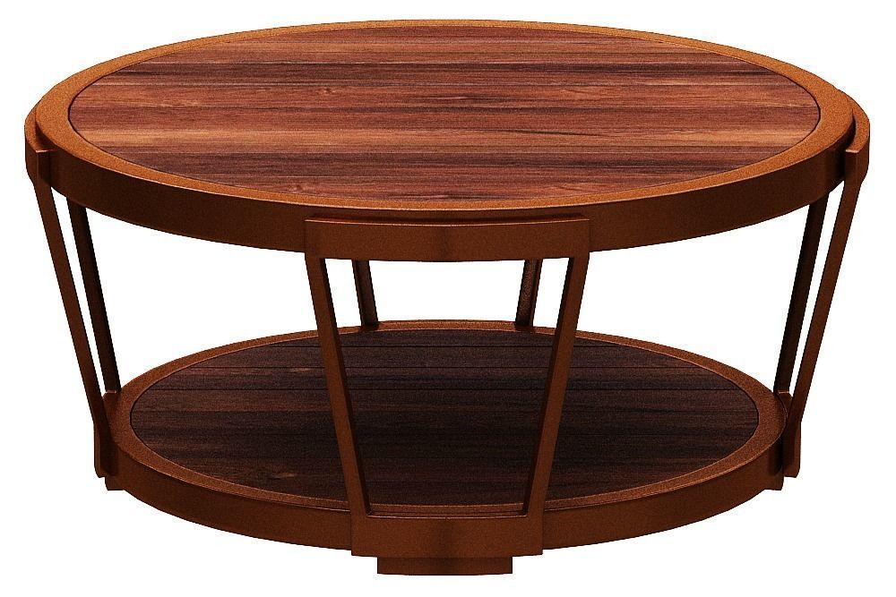 3D model center table wood with metal VR / AR / low-poly | CGTrader