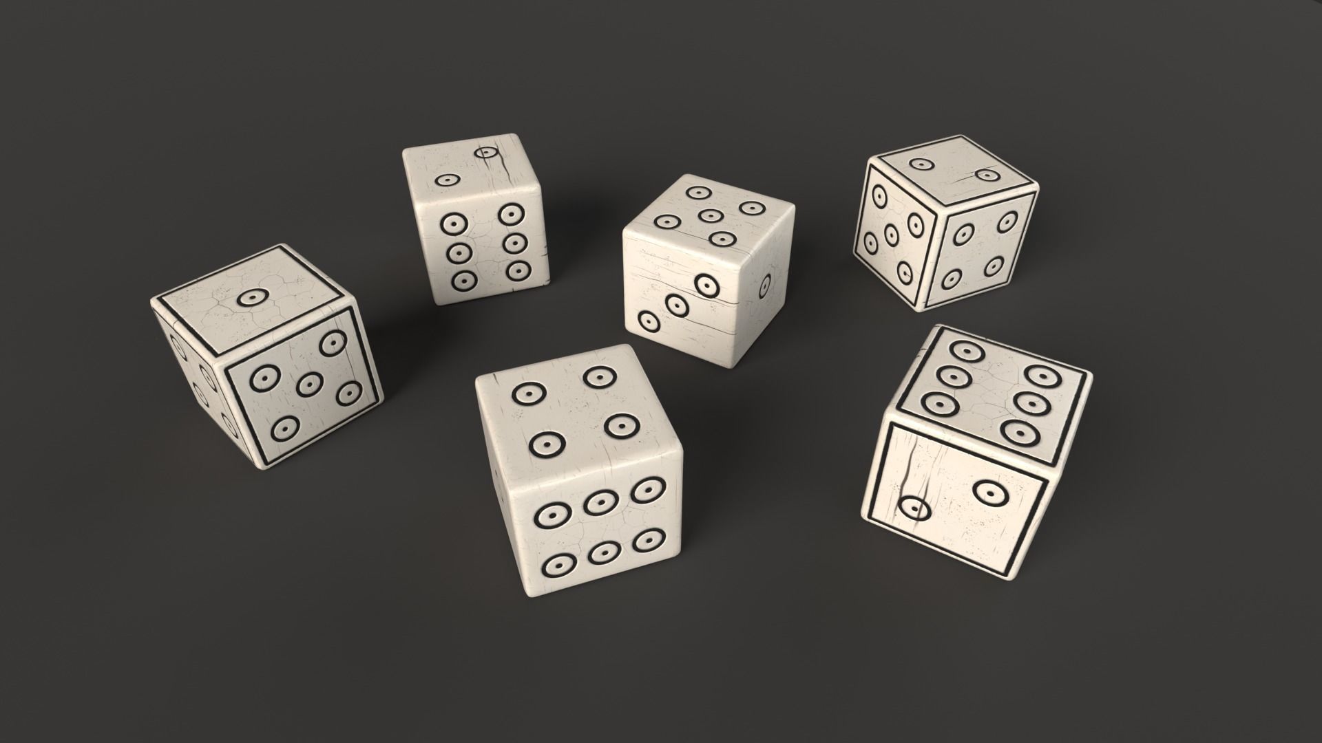 3D model Authentic Viking Dice Set VR / AR / low-poly | CGTrader