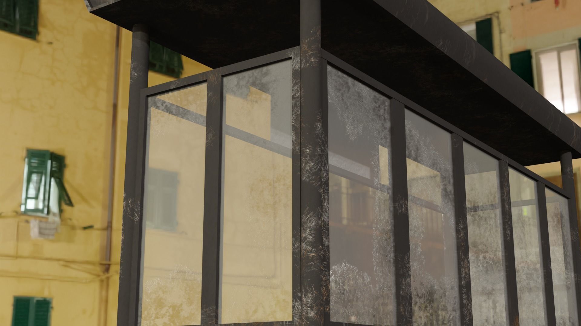 Rusty Bus Station free VR / AR / low-poly 3D model | CGTrader