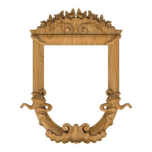 Carved picture frame STL 3D model | CGTrader