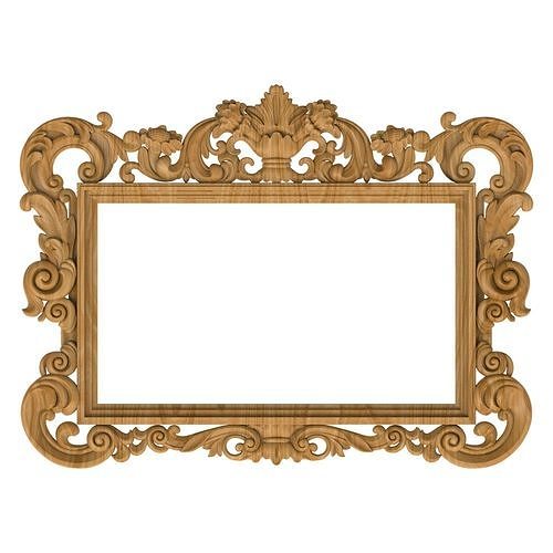 Carved picture frame STL 3D model | CGTrader