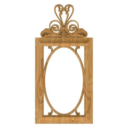 Carved picture frame STL 3D model | CGTrader