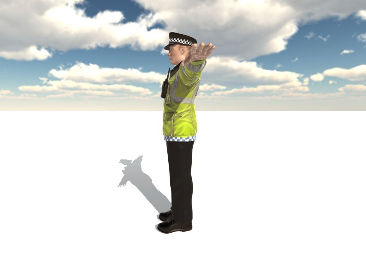 3D model English Policeman VR / AR / low-poly rigged animated | CGTrader