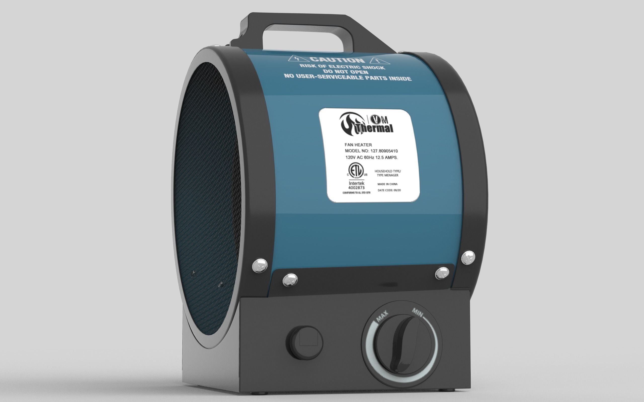 Portable Electric Industrial Space Heater 3D model | CGTrader