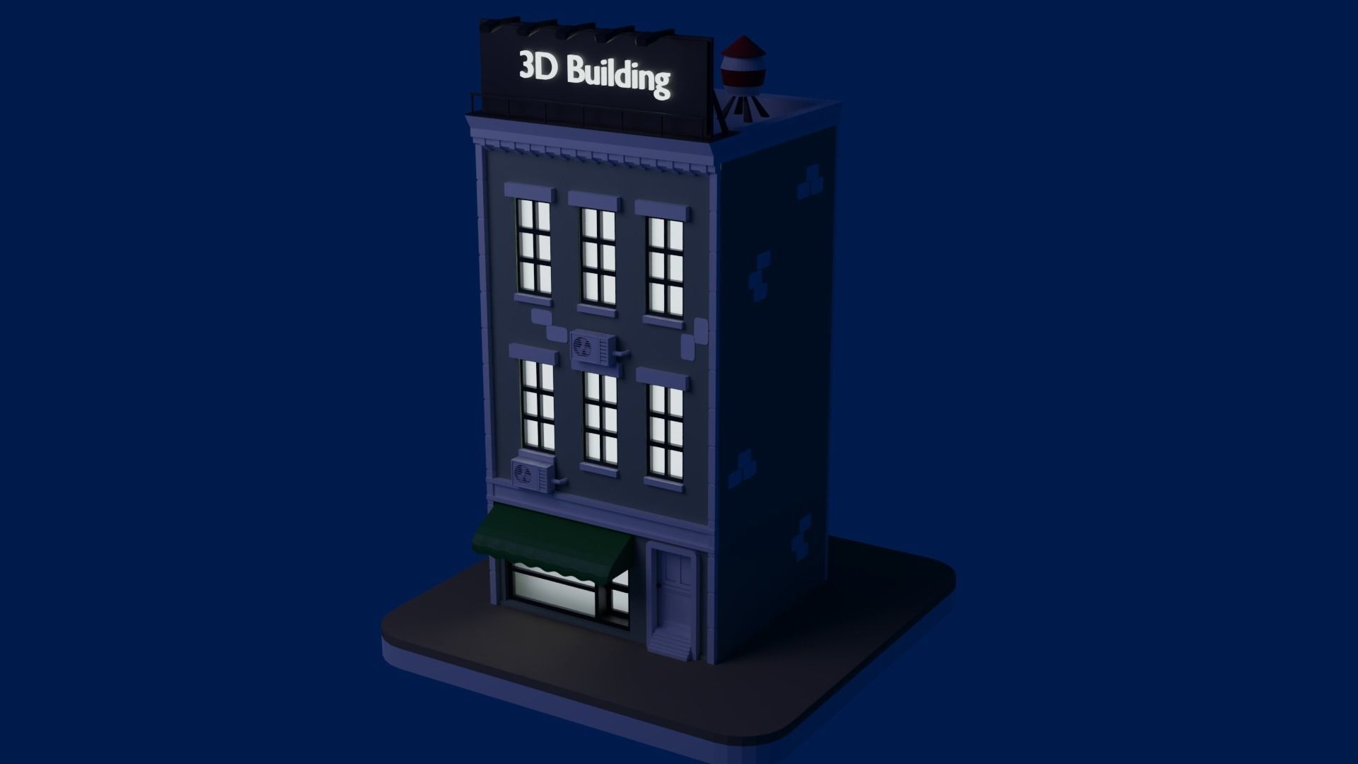 3D model Cartoon Buidling VR / AR / low-poly | CGTrader