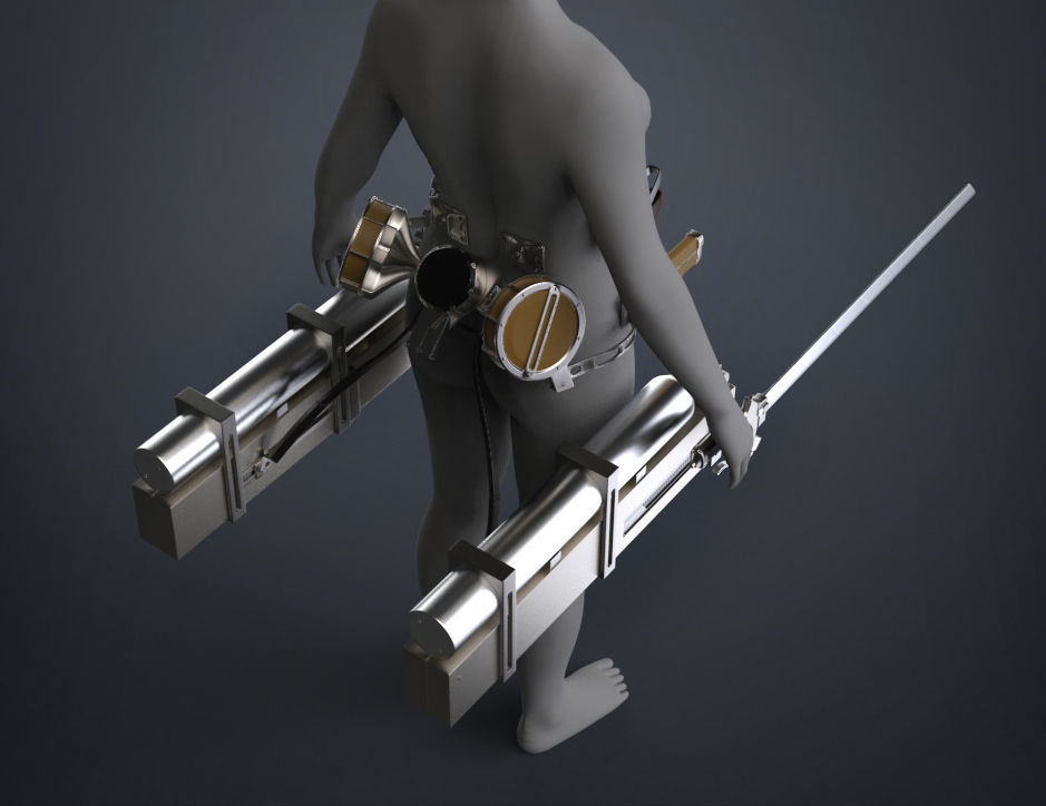 ODM Gear and Swords - Attack on Titan 3D model 3D printable | CGTrader