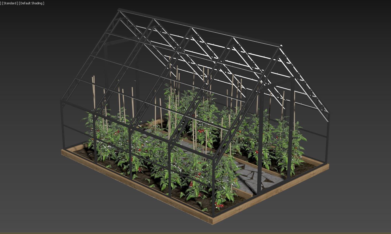 Greenhouse 3D model | CGTrader