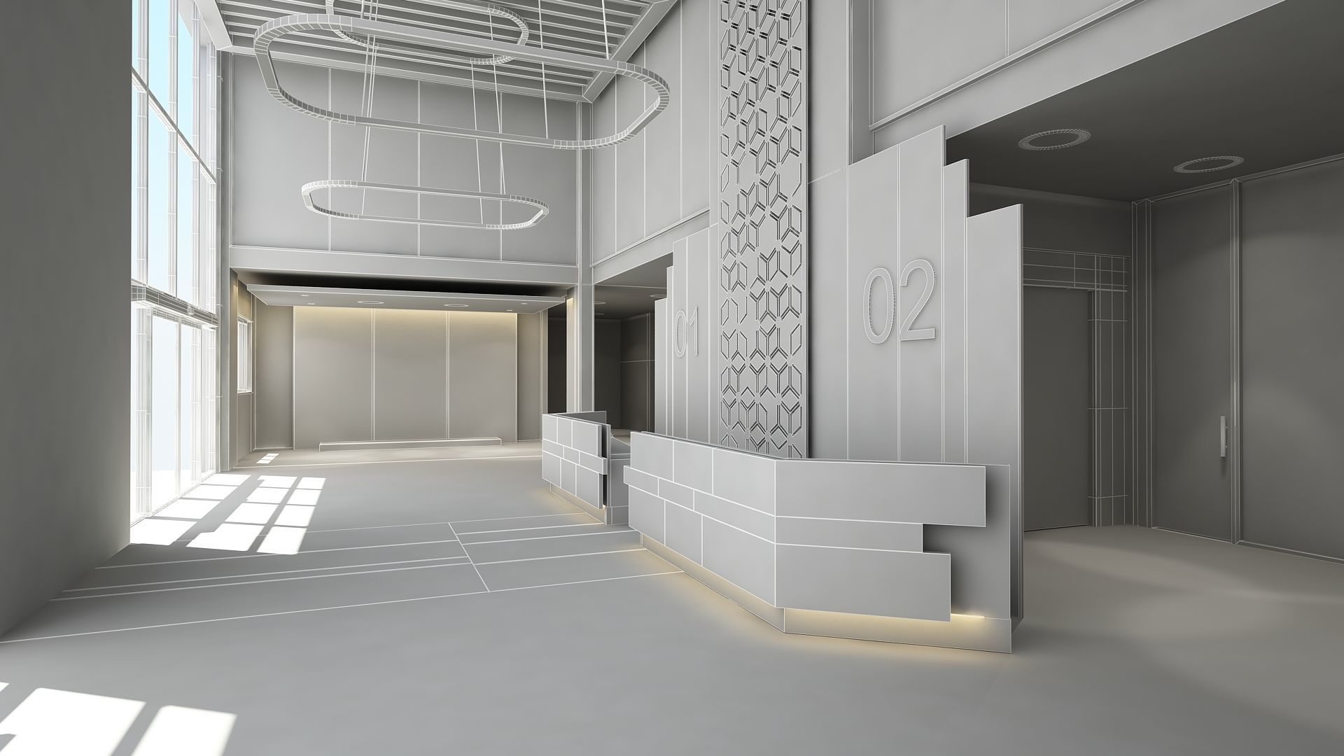 Lobby Interior 3D model | CGTrader