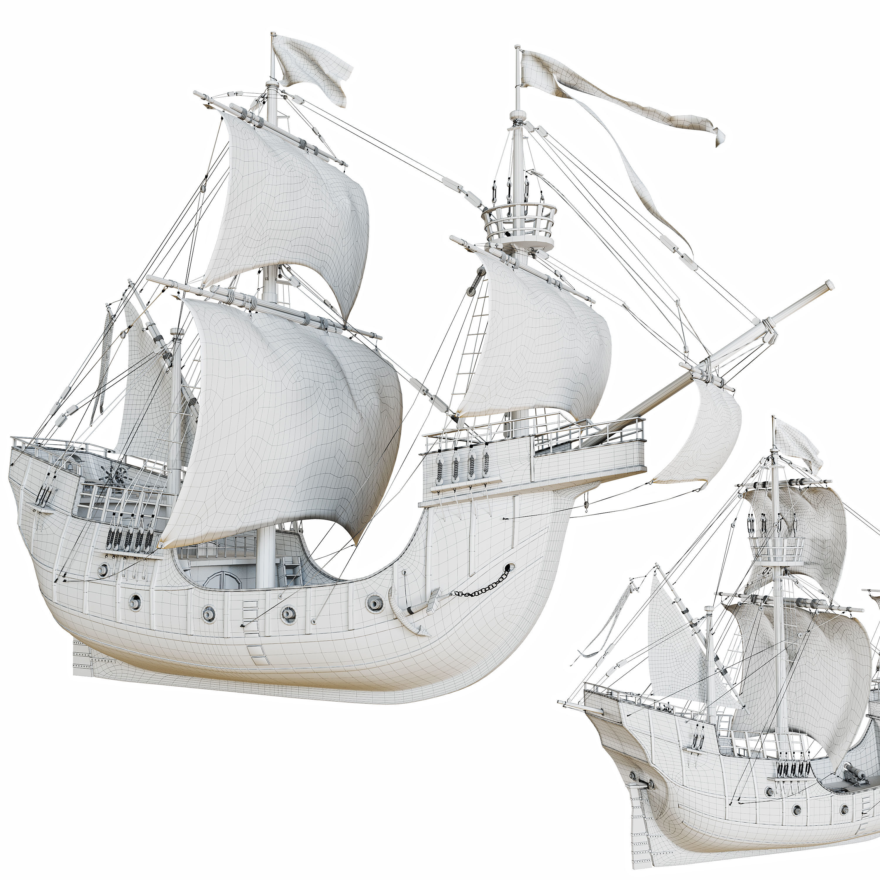 Ship Santa Maria 3D model | CGTrader