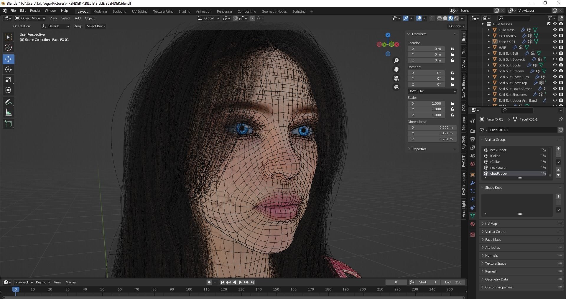 Billie Eilish - Sci Fi Female Soldier free 3D model rigged | CGTrader