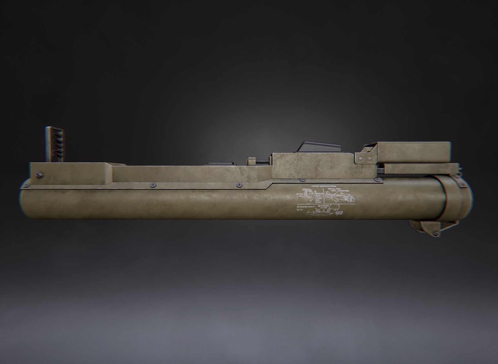 3D model AAA M72 LAW Game Ready PBR VR / AR / low-poly | CGTrader