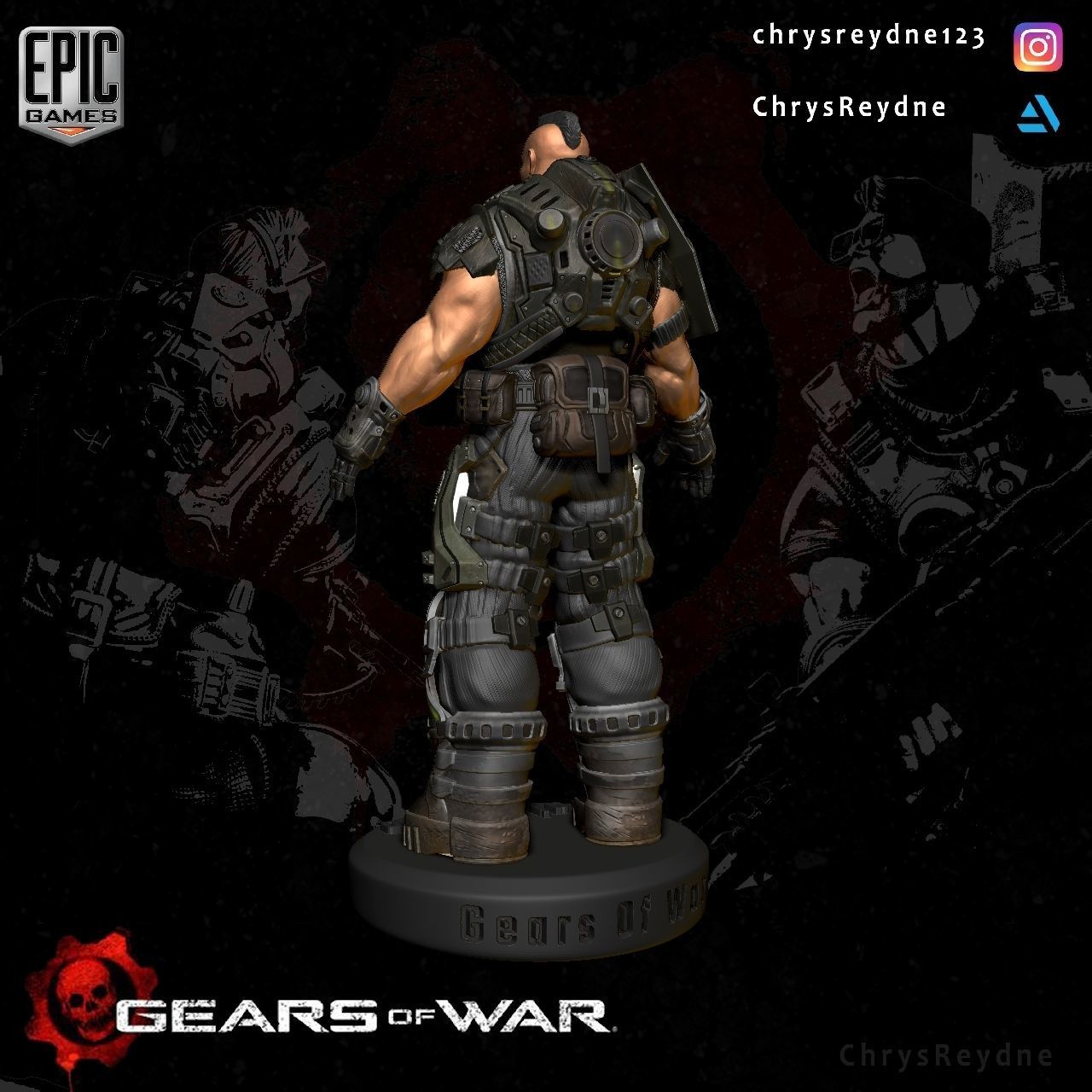 Tai Kaliso Gears of War 3D model 3D printable | CGTrader