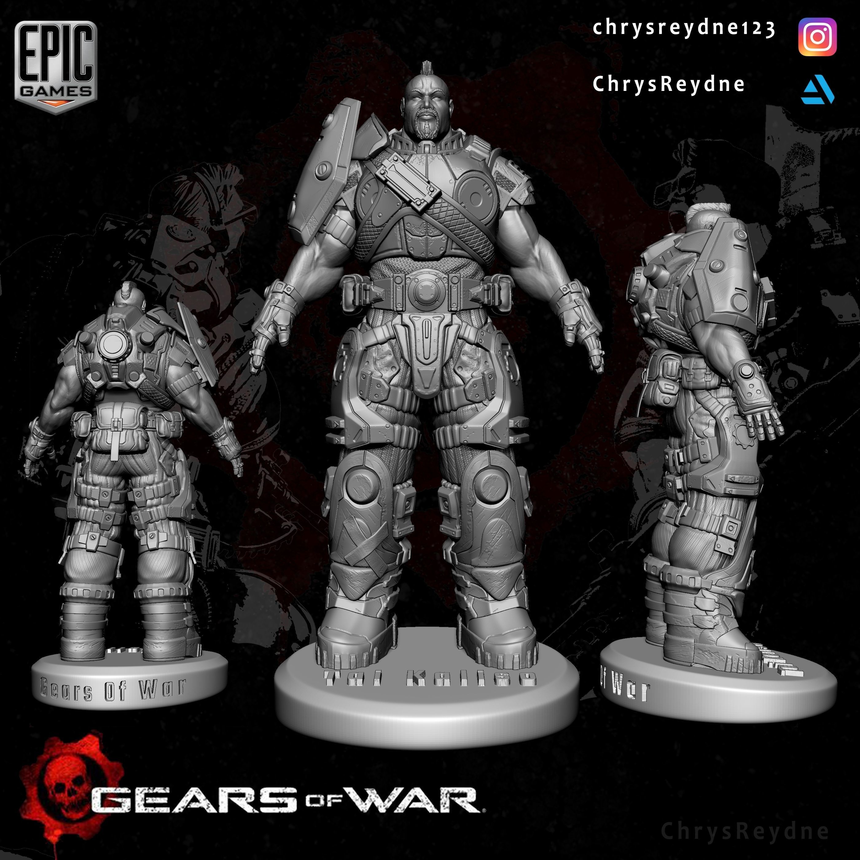 Tai Kaliso Gears of War 3D model 3D printable | CGTrader