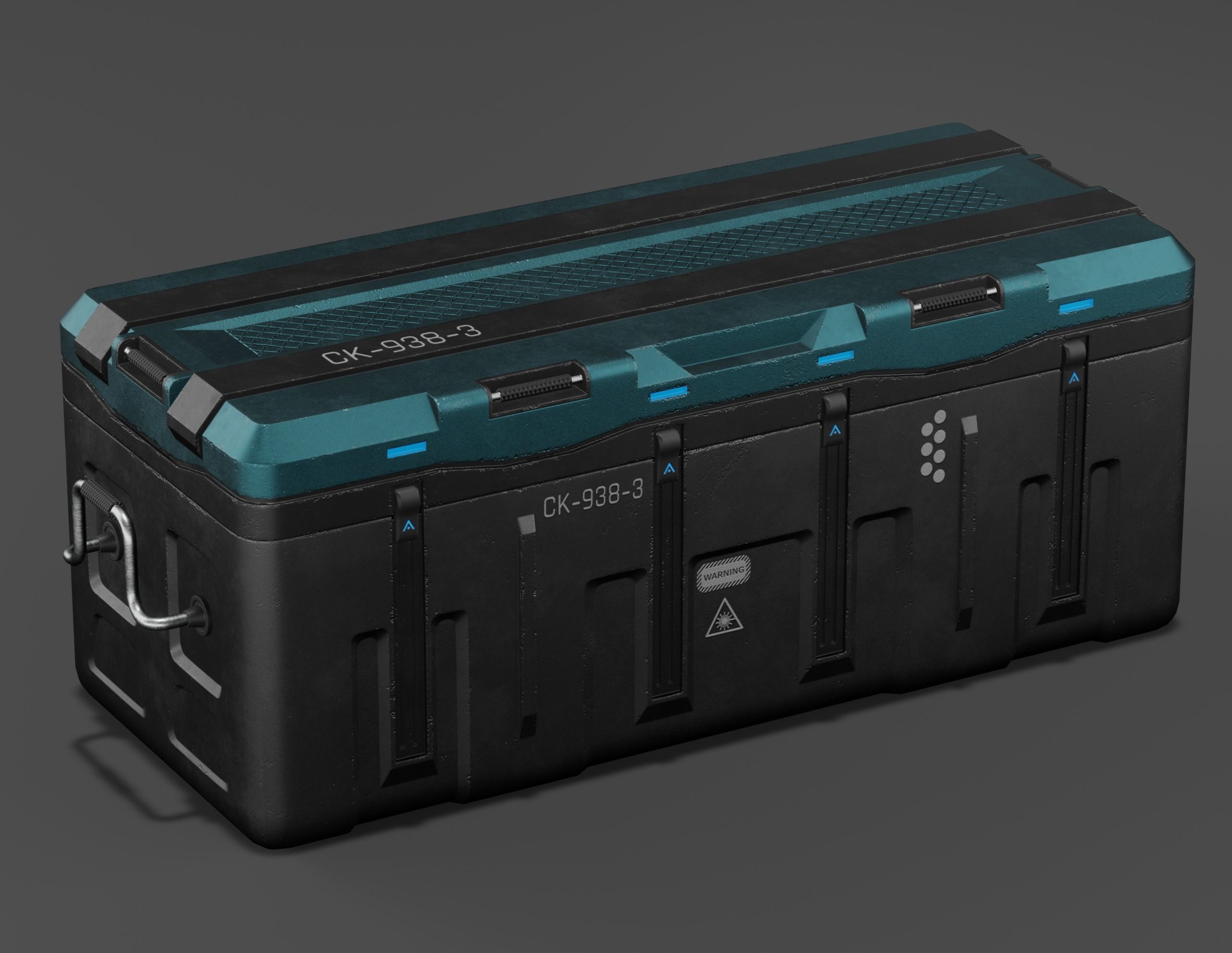 3D model Sci-fi Military Crate pak VR / AR / low-poly | CGTrader
