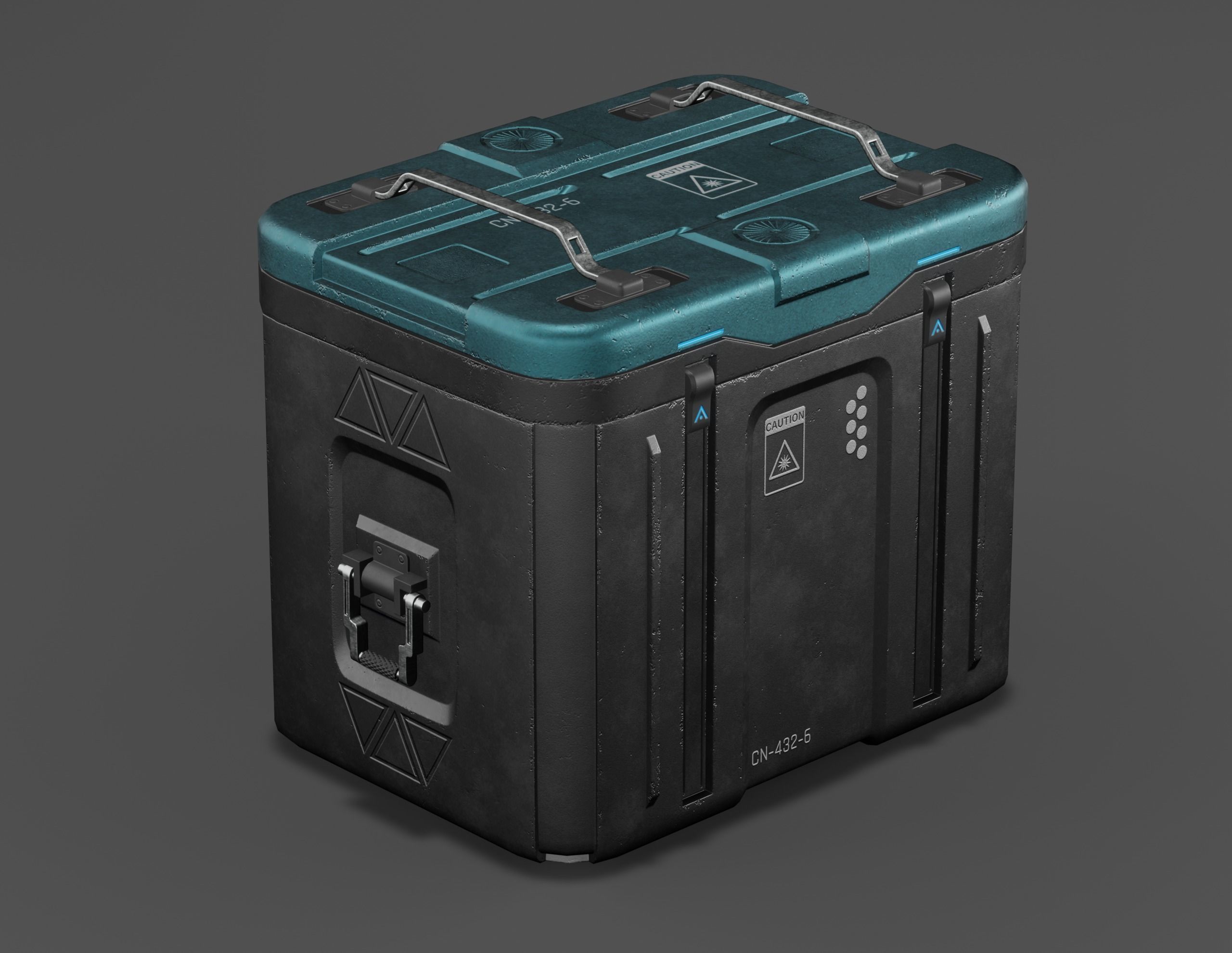 3D model Sci-fi Military Crate pak VR / AR / low-poly | CGTrader