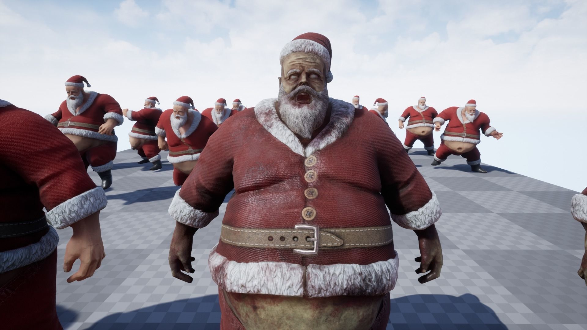 3D model Bad Santa VR / AR / low-poly rigged | CGTrader