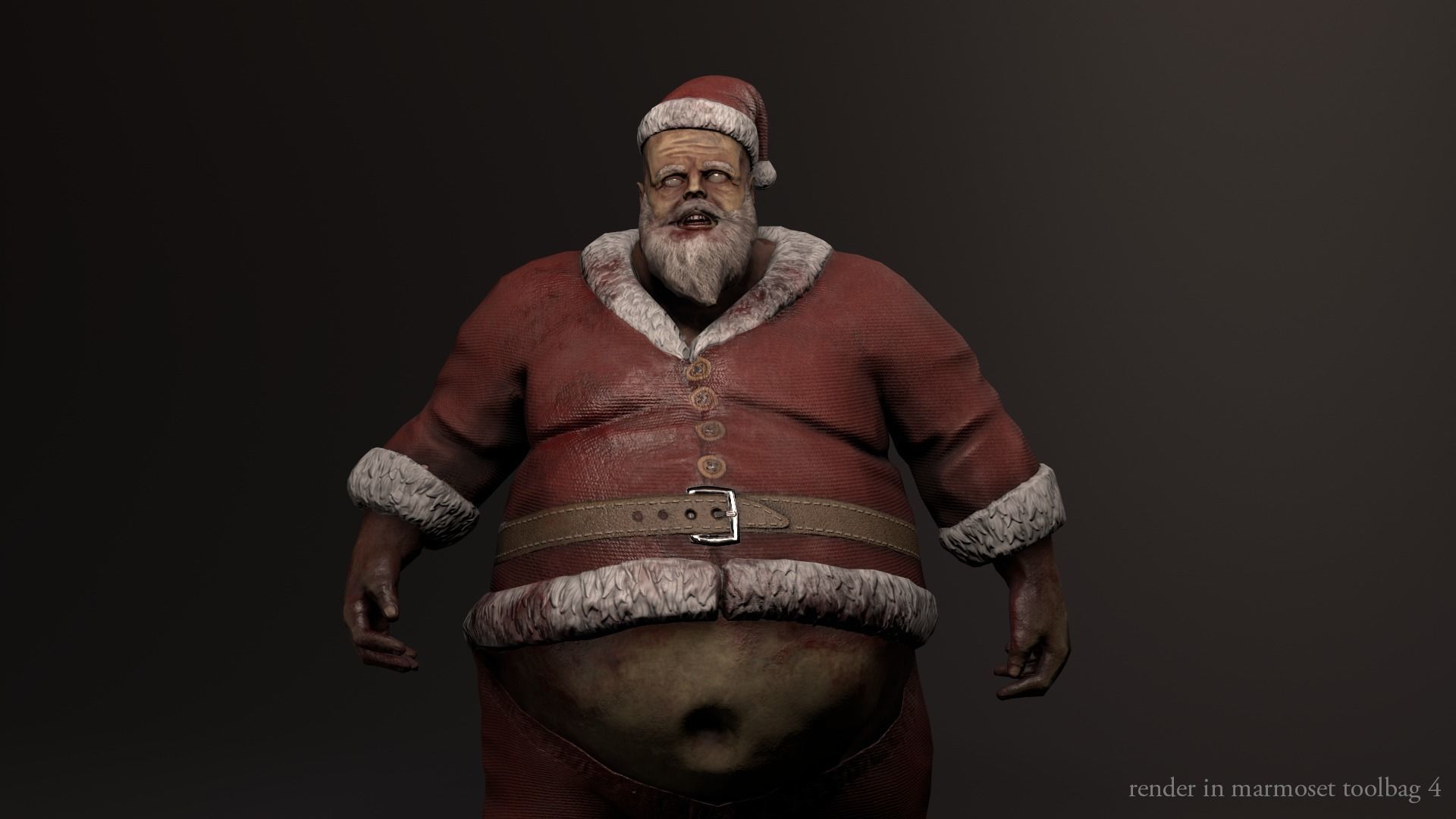 3D model Bad Santa VR / AR / low-poly rigged | CGTrader