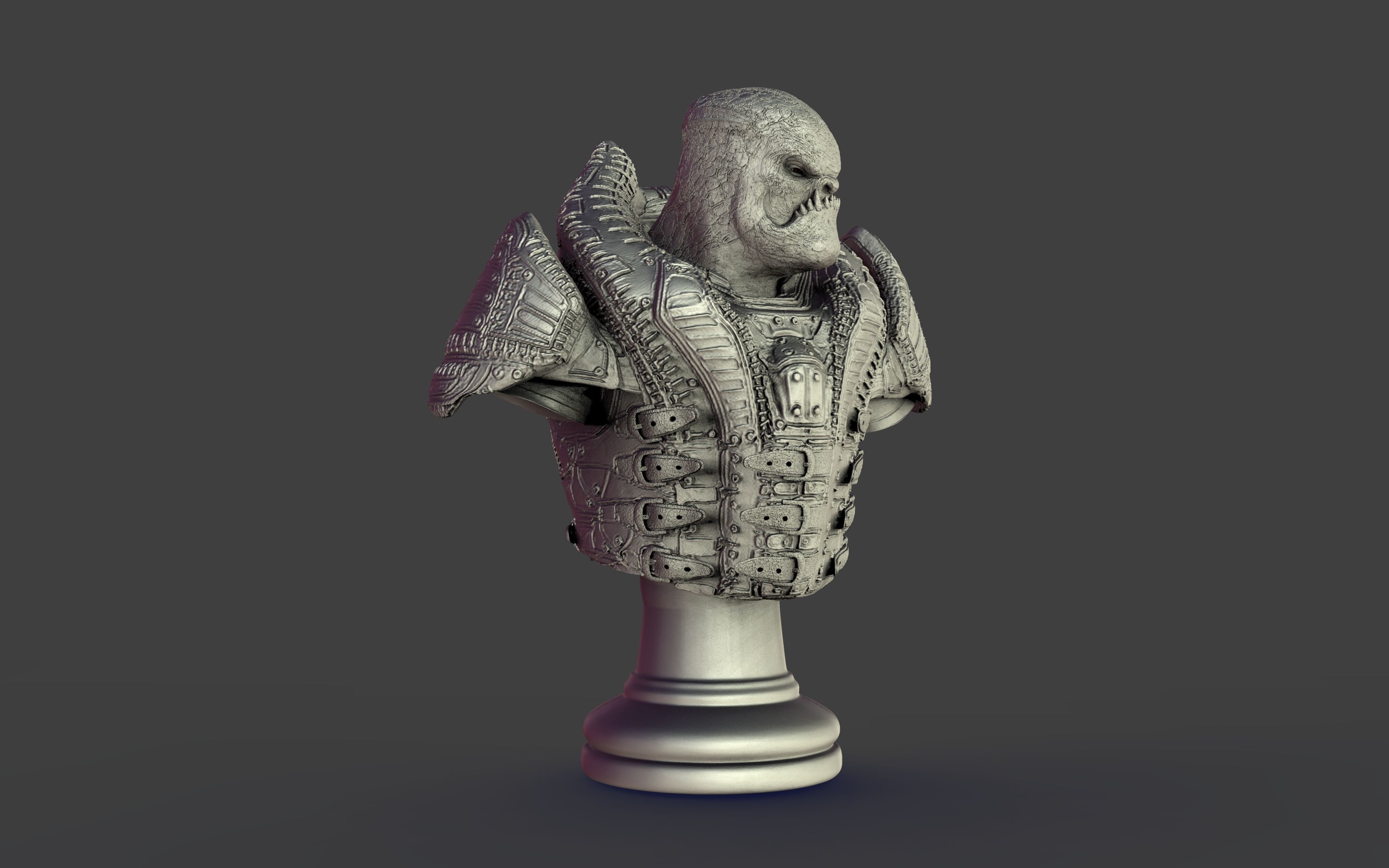 ONE10 General Raam Bust - Gear of Wars 3D model 3D printable | CGTrader