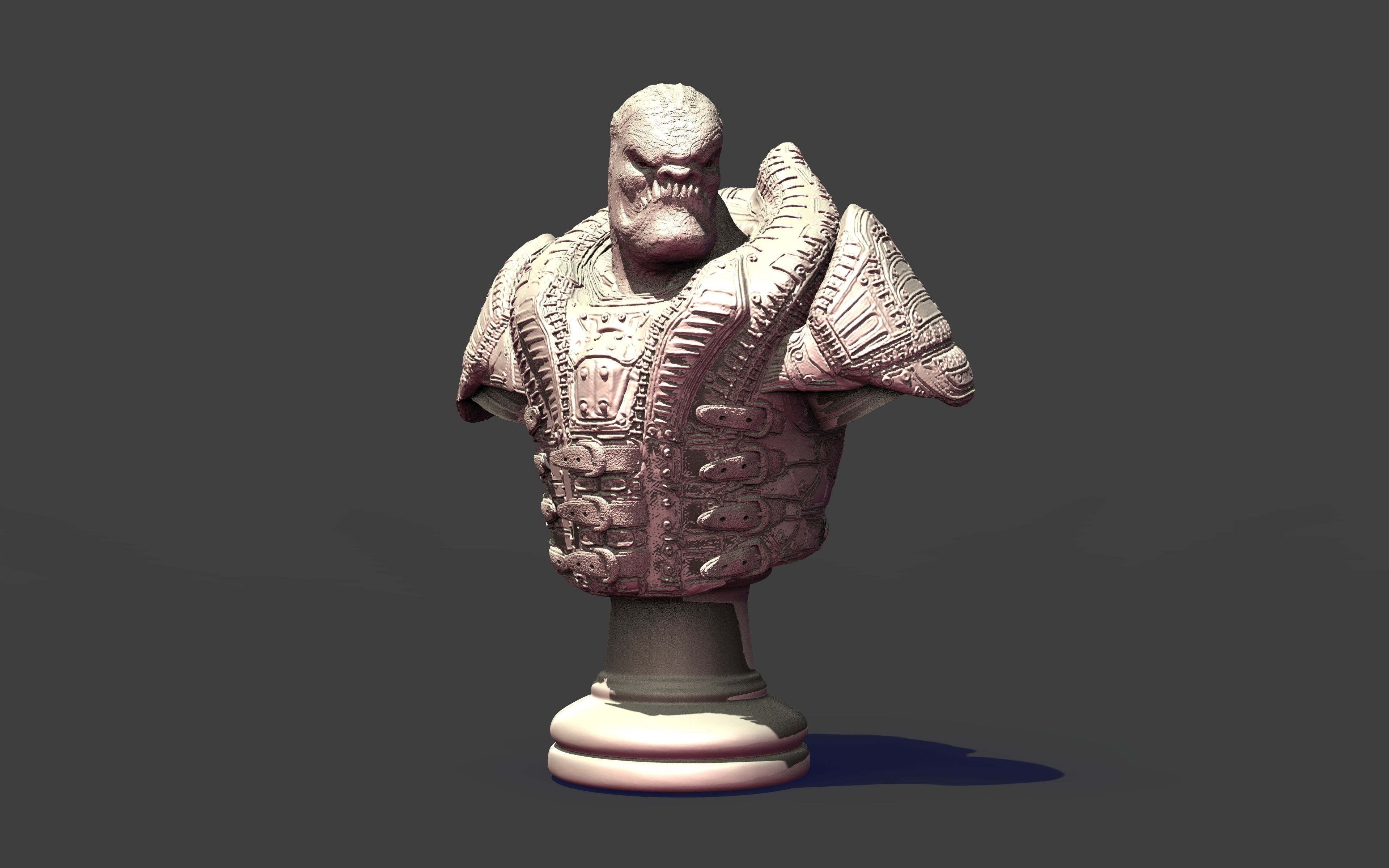 ONE10 General Raam Bust - Gear of Wars 3D model 3D printable | CGTrader
