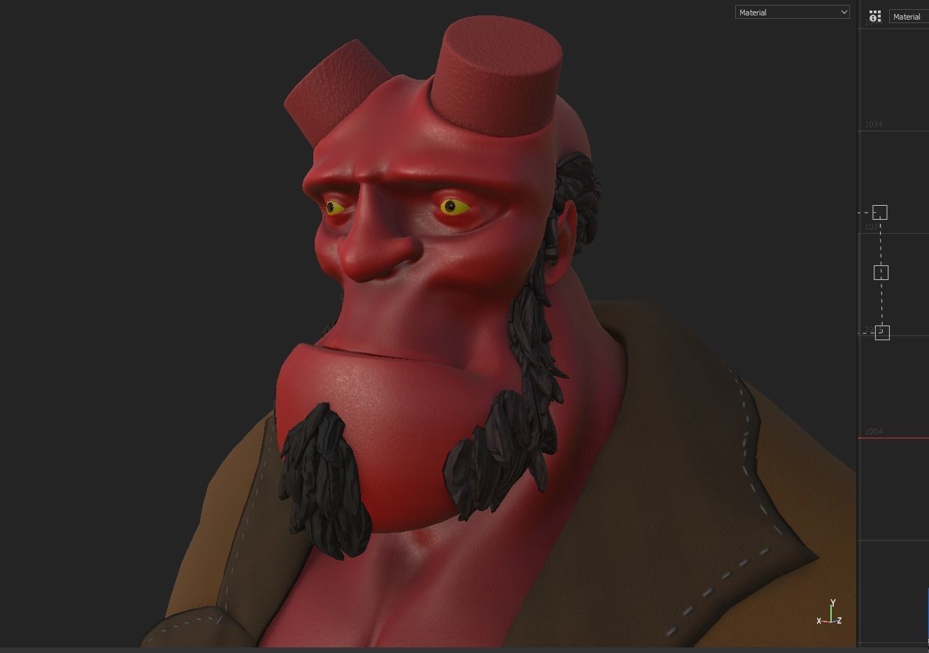 Hellboy fanart 3D model | CGTrader