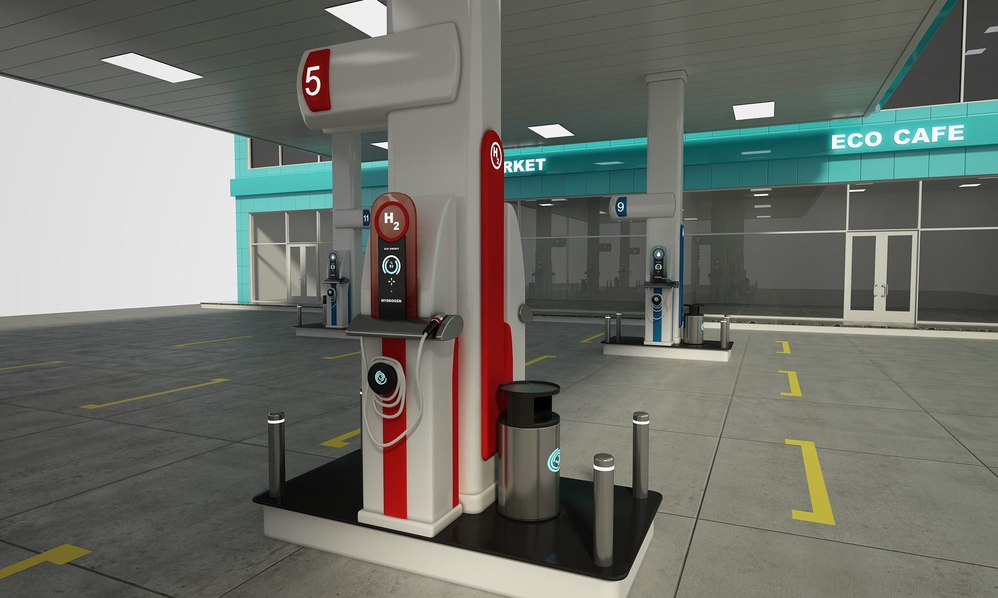 Gas Station 3D model | CGTrader