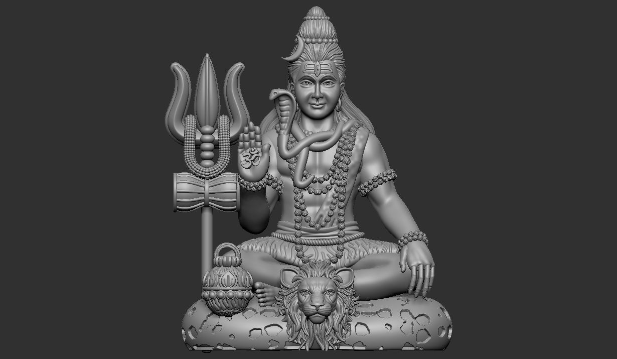 Shiv ji pendent mahadev pendent 3D model | CGTrader