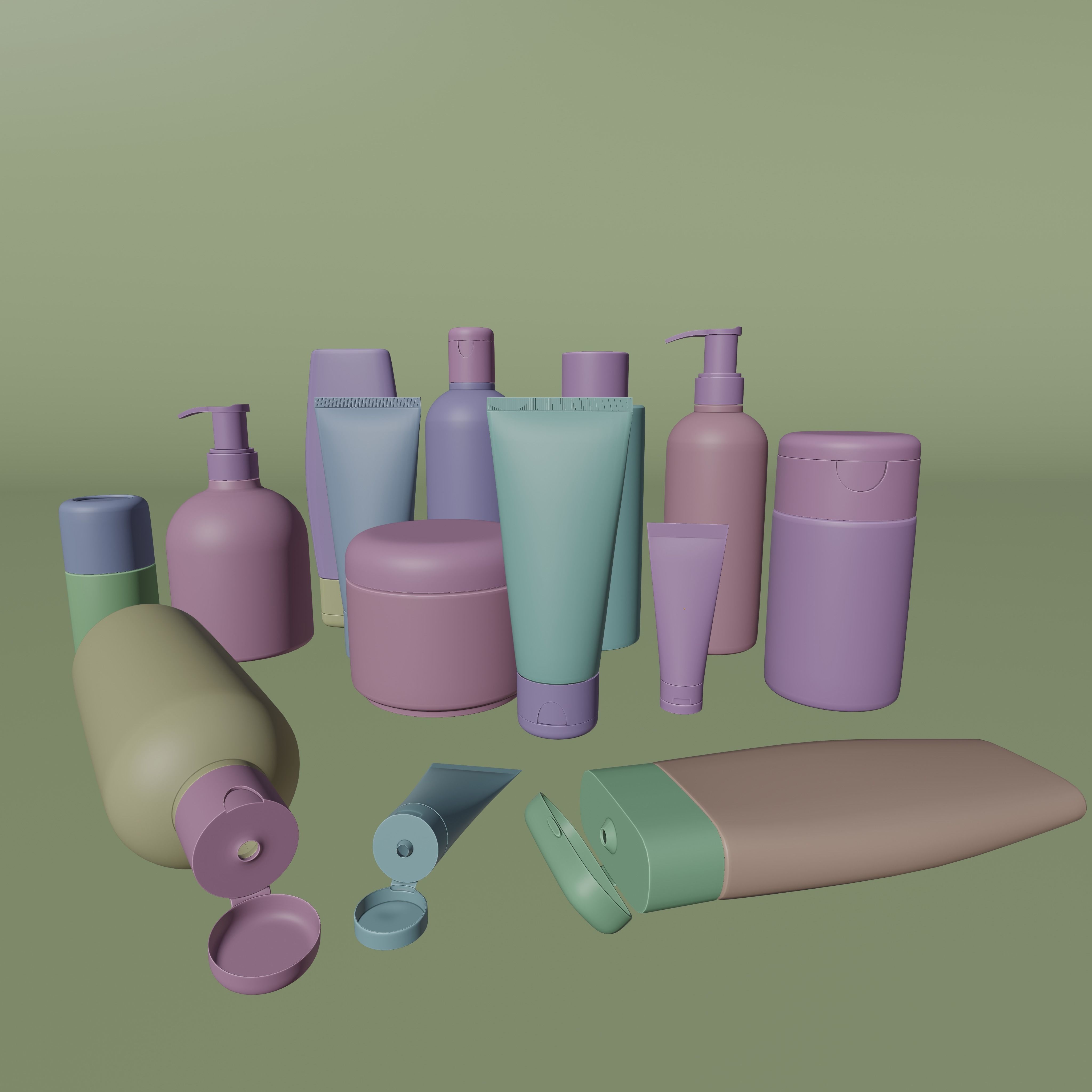 Cosmetic Packaging Asset Pack for Product Designers 3D model | CGTrader