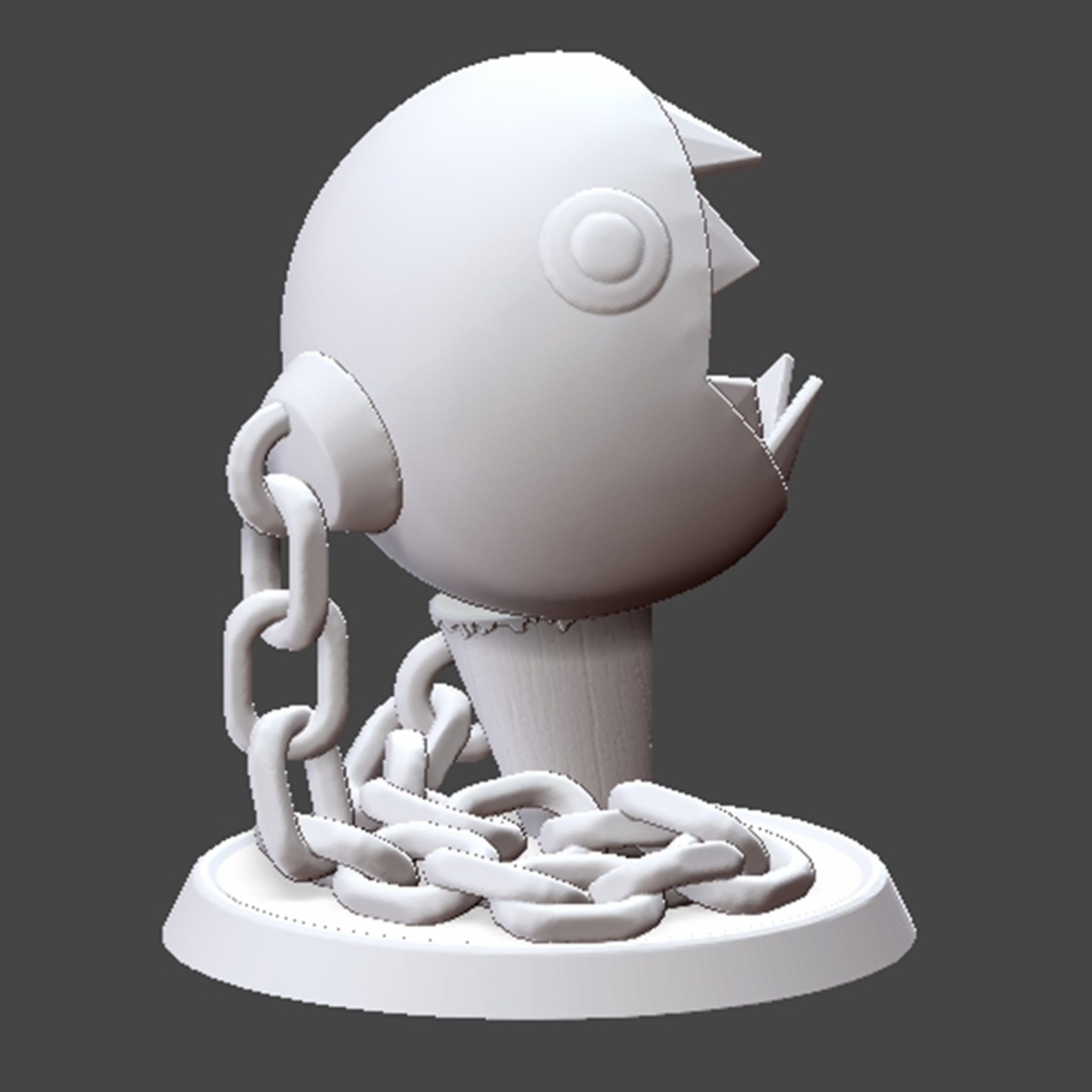 Chain Chomp Mario Based 3D model 3D printable | CGTrader