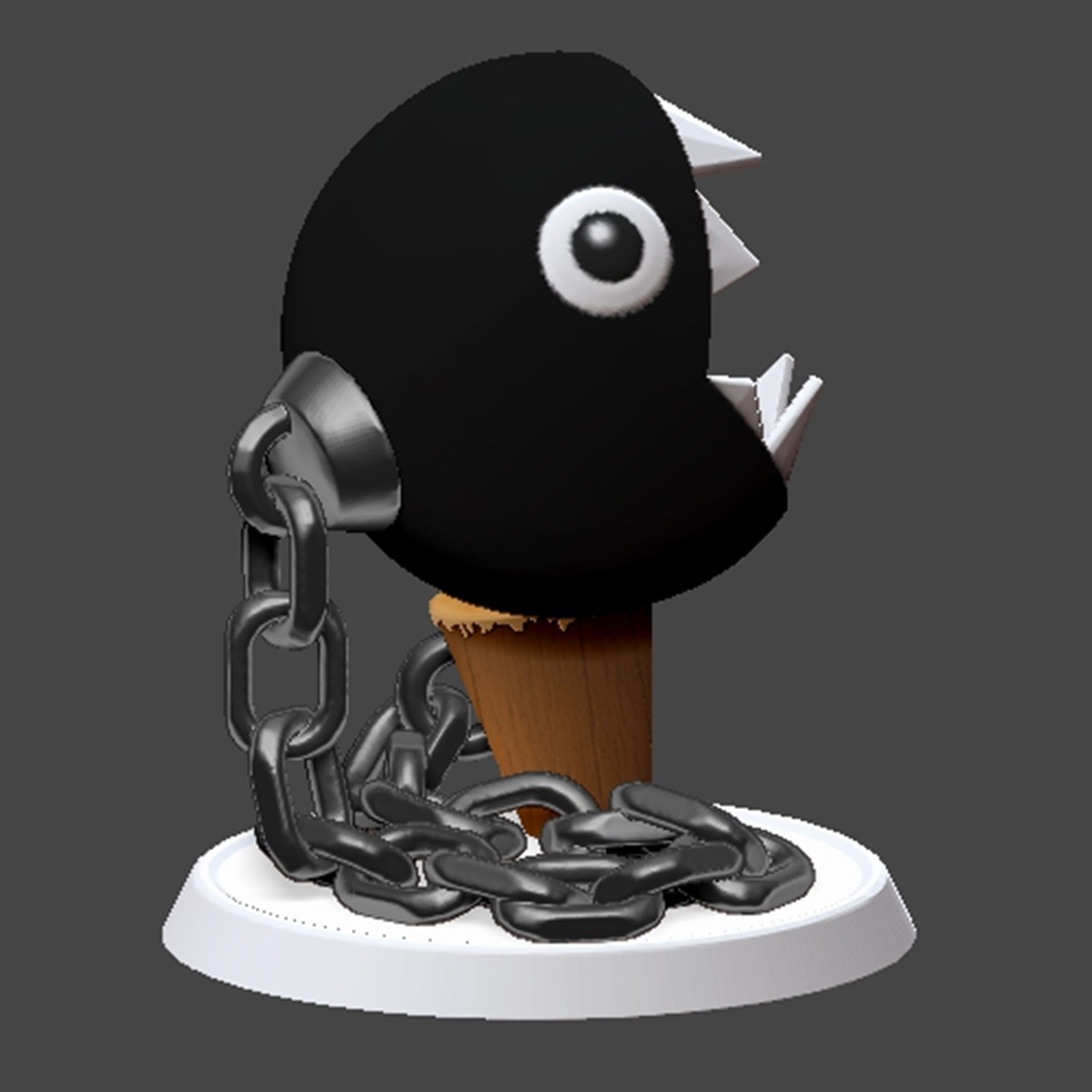 Chain Chomp Mario Based 3D model 3D printable | CGTrader