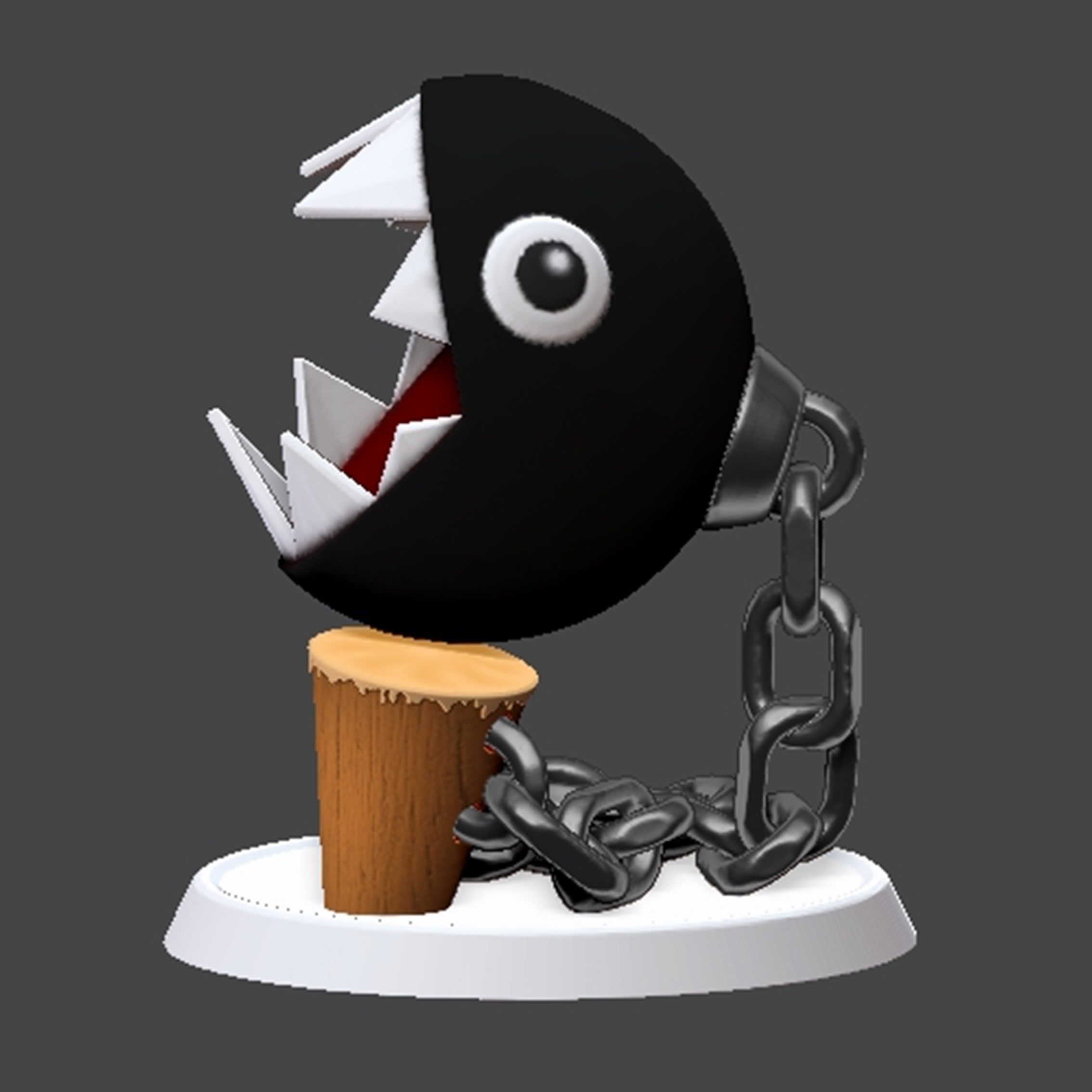 Chain Chomp Mario Based 3D model 3D printable | CGTrader