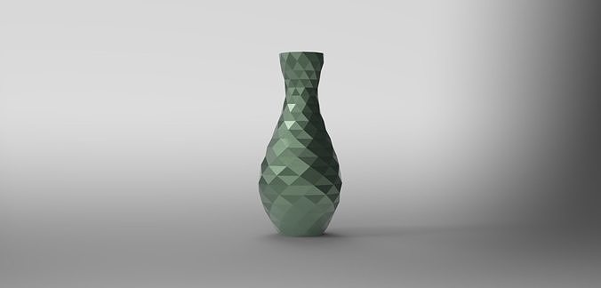 Low Poly VASE geometric 3D model 3D printable | CGTrader