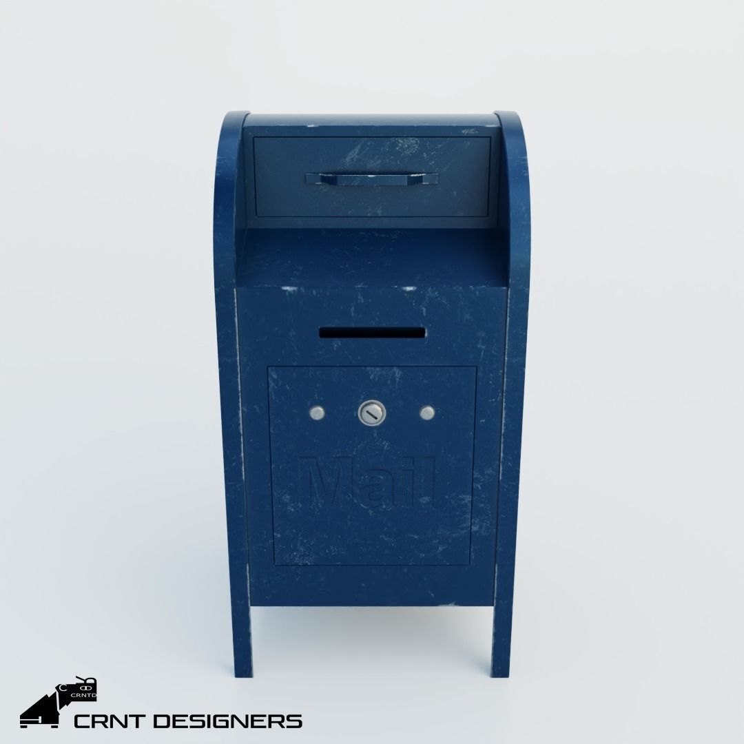 3D model Mail Box Low Poly PBR 3D Model VR / AR / low-poly | CGTrader