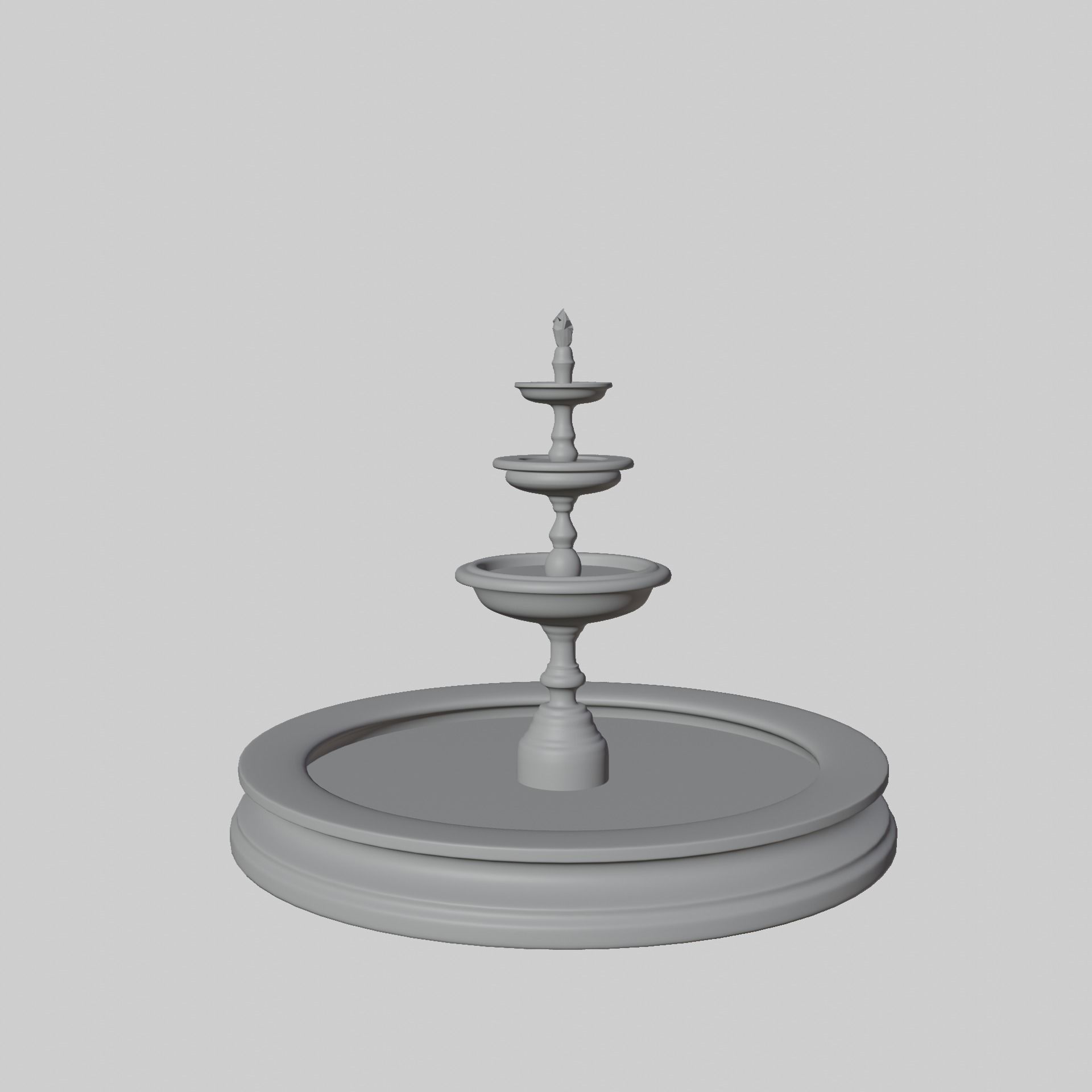 The fountain - free 3D model | CGTrader