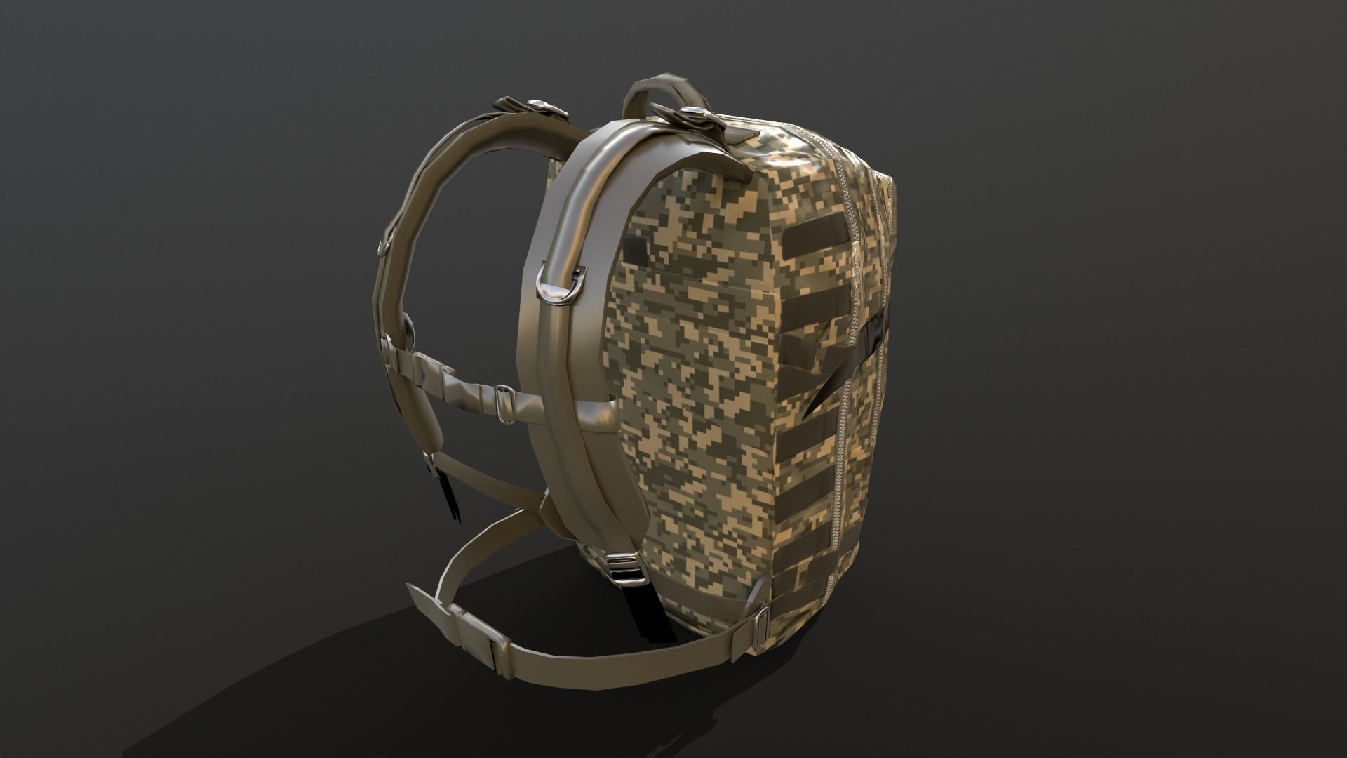 3D model Tactical Bag Military Backpack VR / AR / low-poly | CGTrader