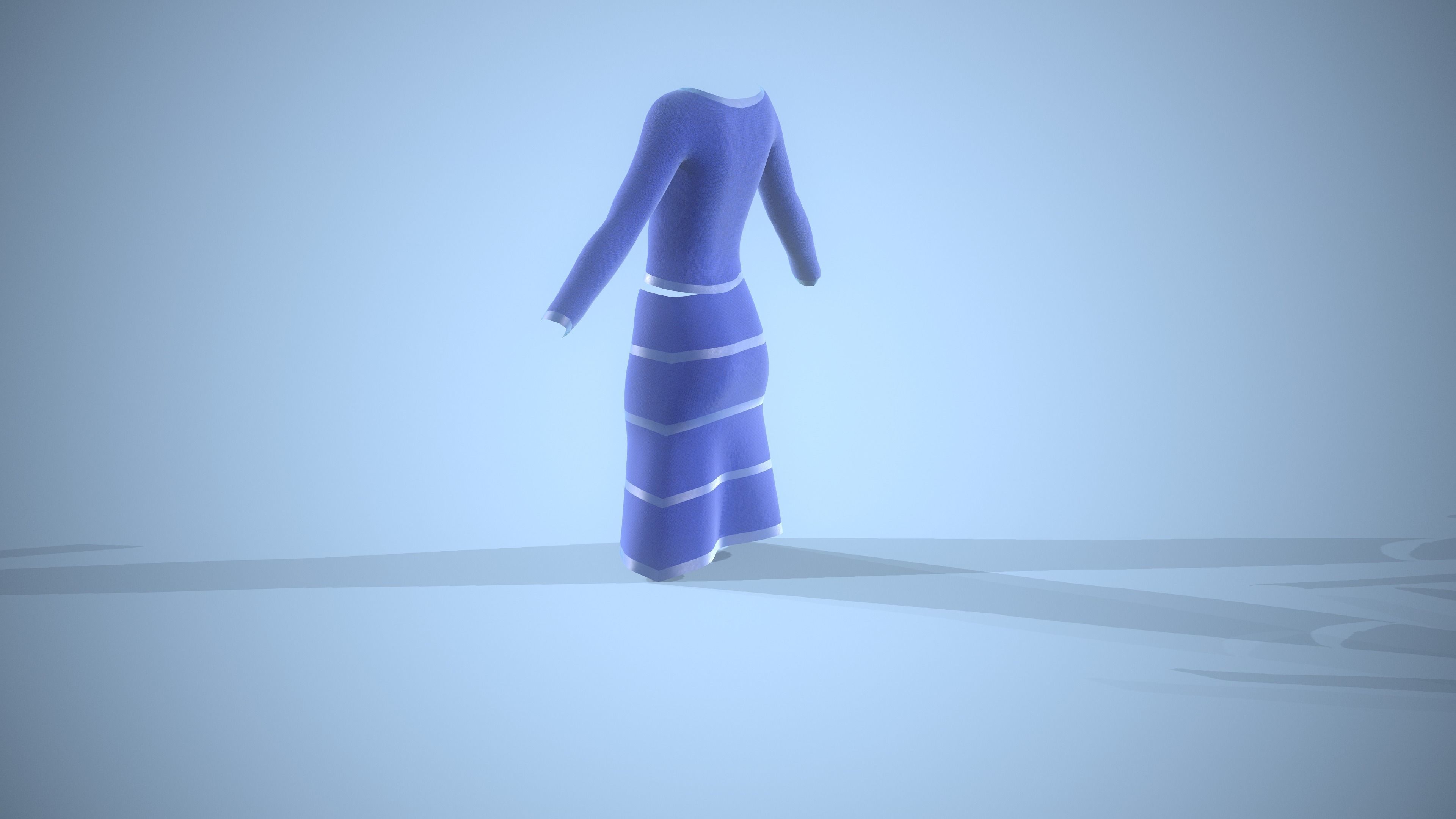 3D model CLOTH DRESS AND SKIRT for character VR / AR / low-poly | CGTrader