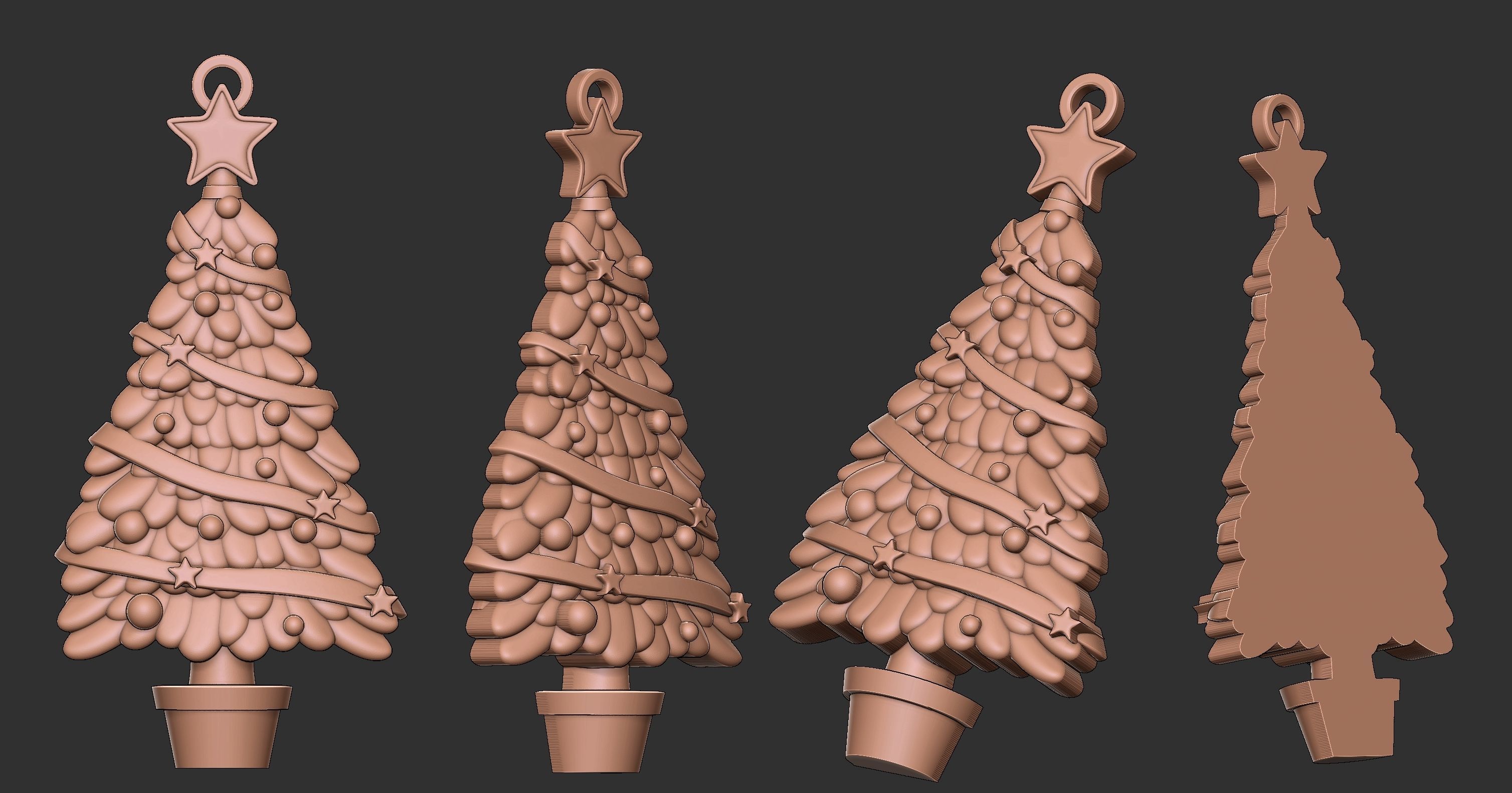 Christmas decorative STL 3D model 3D printable | CGTrader