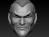 BA Head Serious 3D model 3D printable | CGTrader