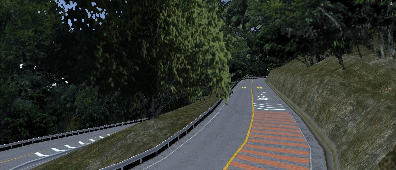 Down Hill Race Track 3D model | CGTrader