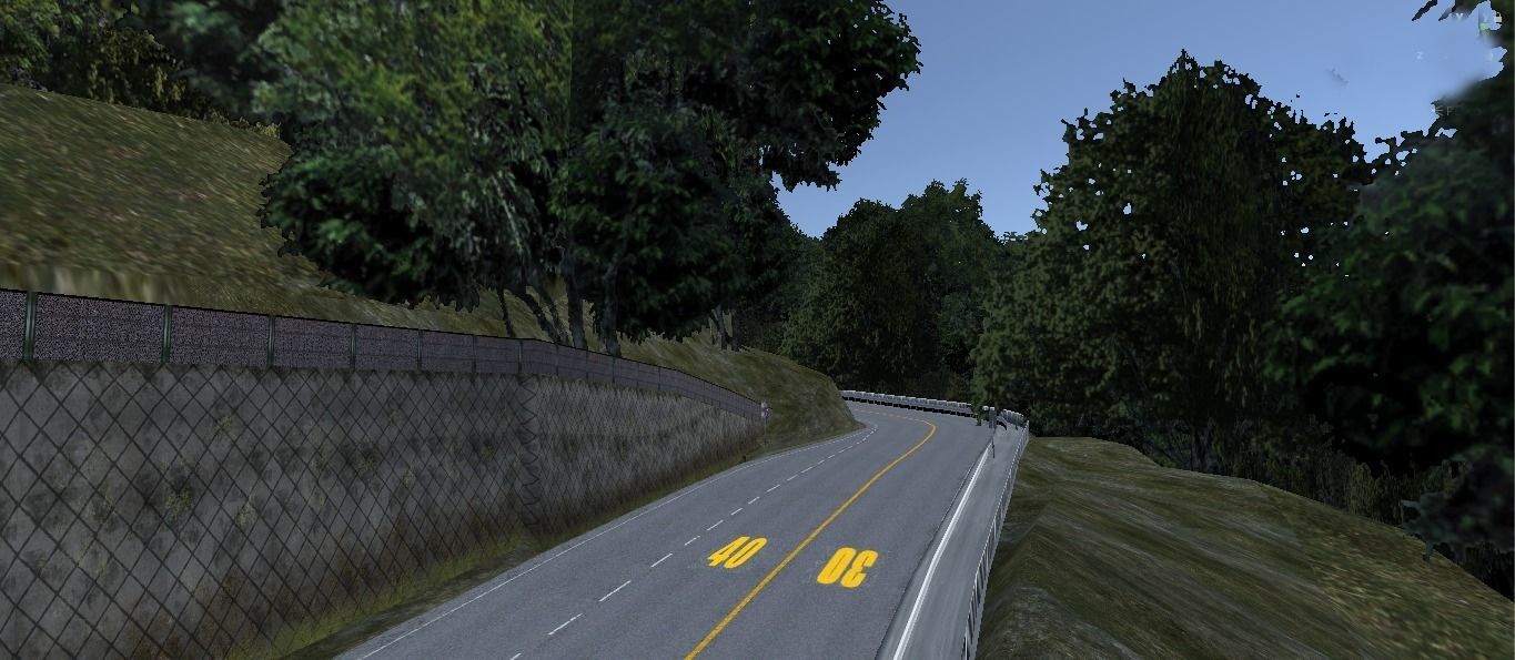 Down Hill Race Track 3D model | CGTrader