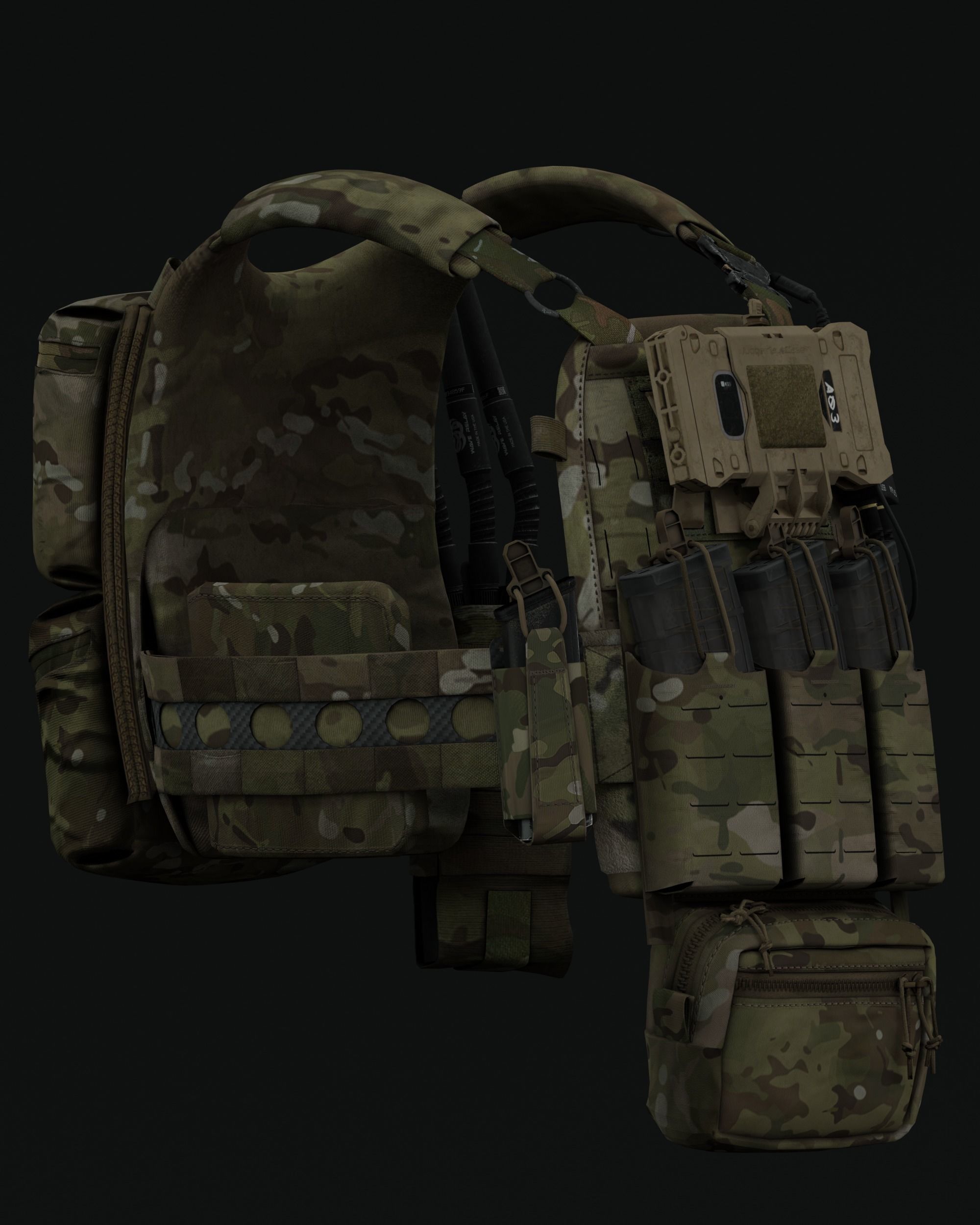 FREE Ferro Concepts 3AC Side Plate Pockets 6X6 free VR / AR / low-poly ...