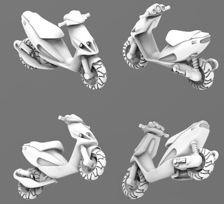 3D Printable Scooter Phantom f12 Malaguti 3D model 3D printable | CGTrader