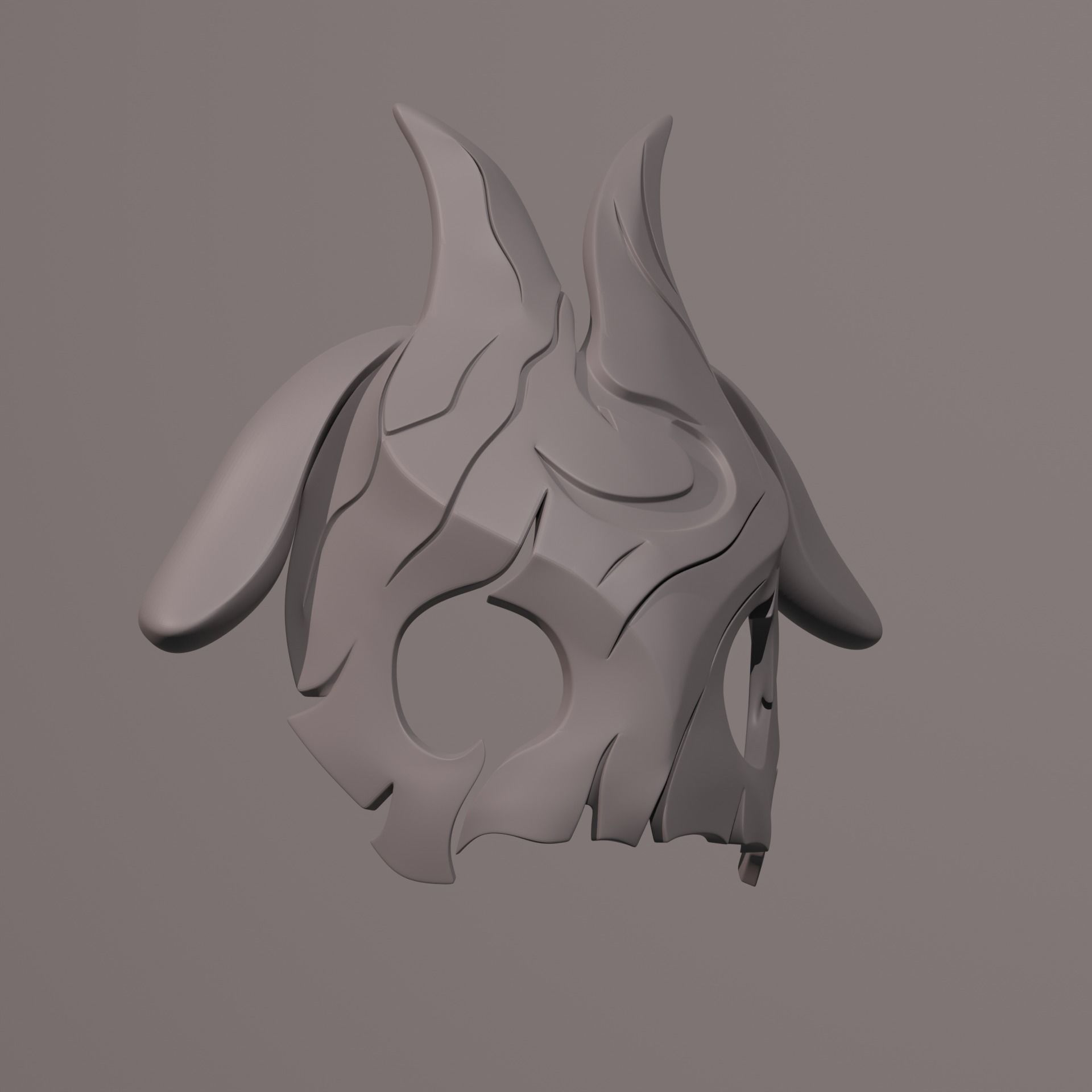 Kindred mask from League of Legends white version 3D model 3D printable ...